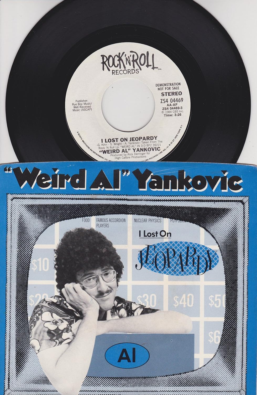 Weird Al Yankovic - I Lost on Jeopardy B/w I Lost on Jeopardy - Amazon ...