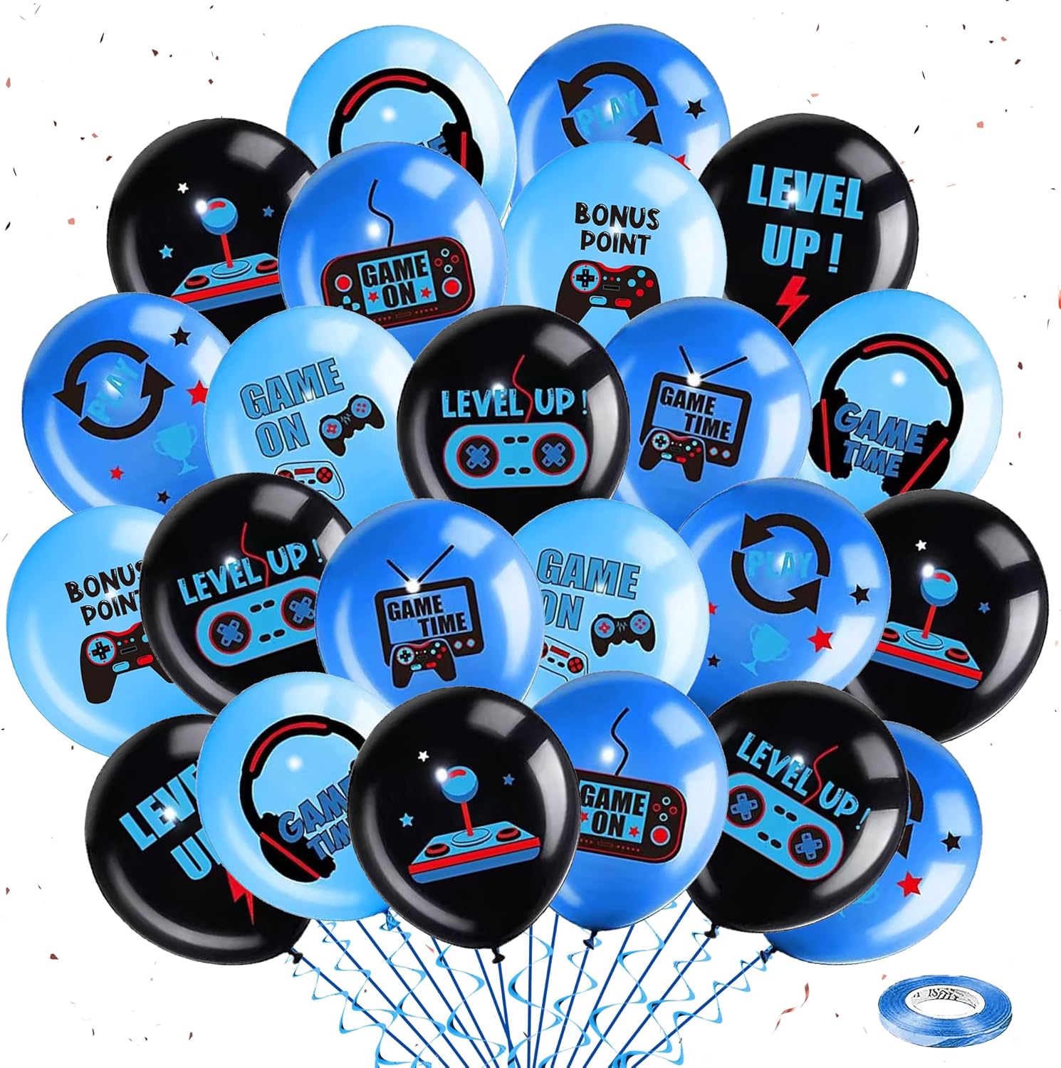 Gaming Party Decorations Balloons - 36 Pieces Video Games Themed Decor ...