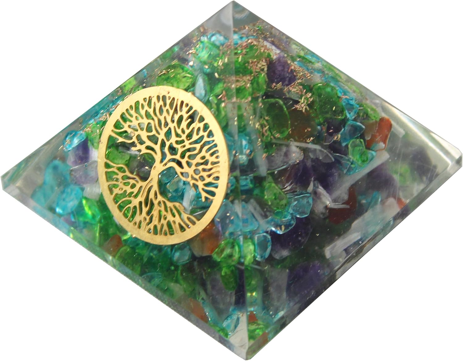 Amazon.com: Charged Chakra New Tree of Life and Mixed Gemstones ...