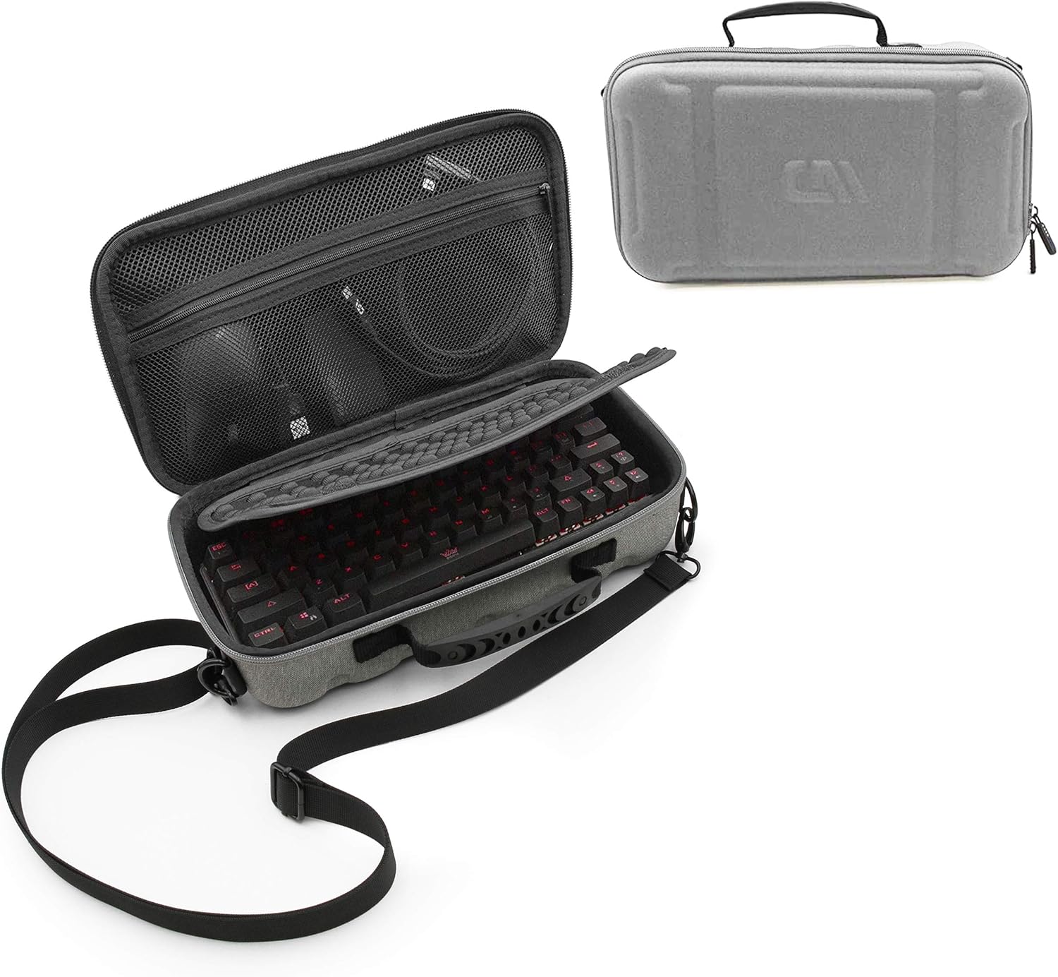 Amazon.com: CASEMATIX 60% Keyboard Case for 61 Key Mechanical Keyboards ...