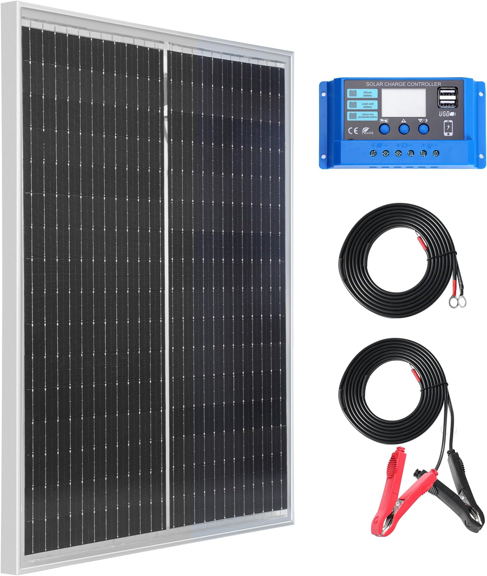 Amazon.com : BROLEO Solar Panel Kit, 600W 18V Solar Charging Panel ...