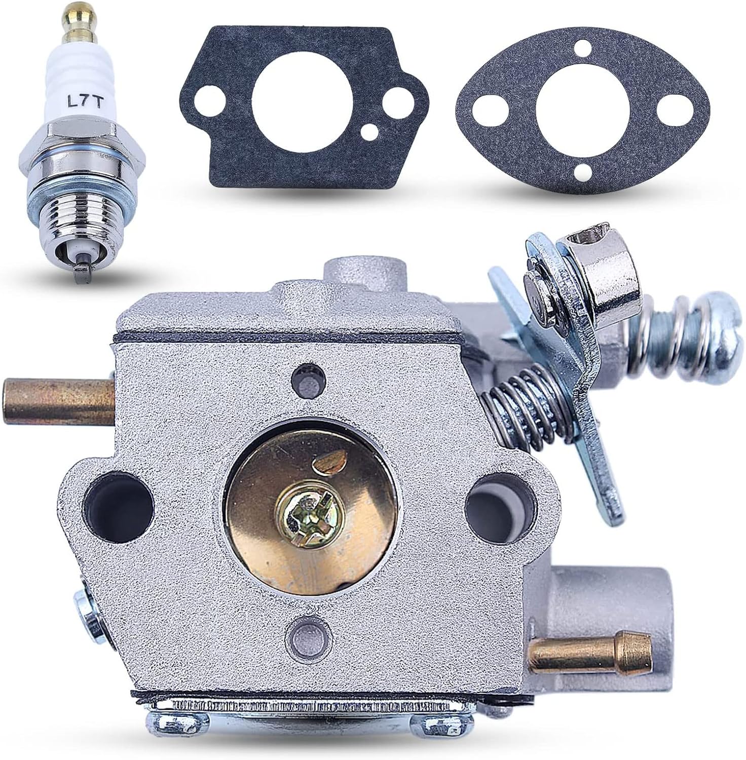 Amazon.com: Atunee Carburetor with L7T Spark Plug for OLEO-MAC 35 36 37 38 40 43 44 Chainsaw ...