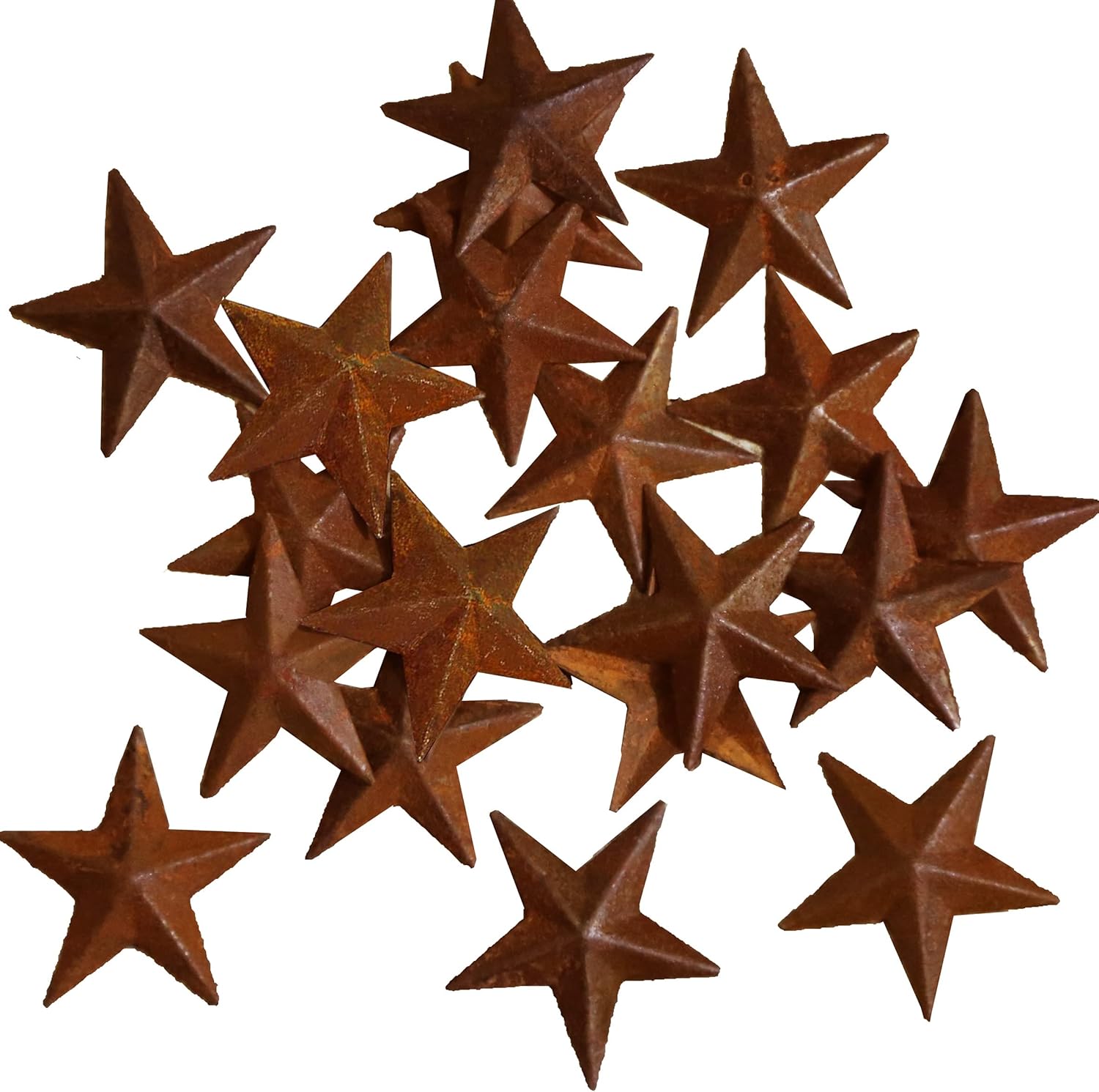 Amazon.com: LINCOUNTRY.Small Rusty Metal Star Crafts Ornaments,1 inch ...