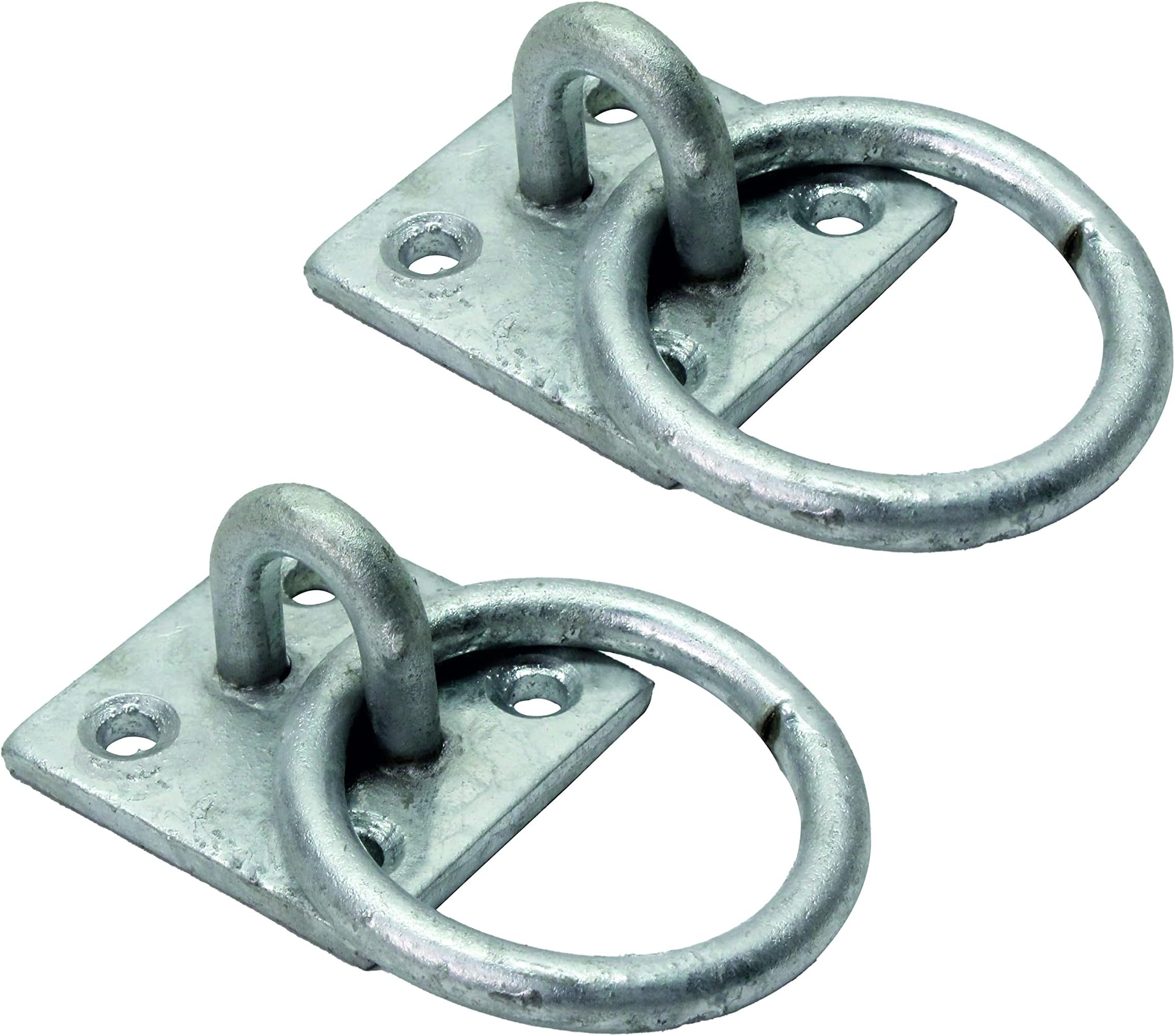 SUL Heavy Duty galvanised Ring on Plate, Horse tie up Rings with Screws ...