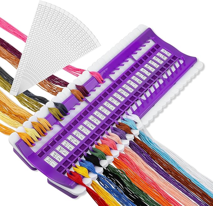 Amazon.com: DIVINA VITAE 50 Positions Floss Organizer for Embroidery ...