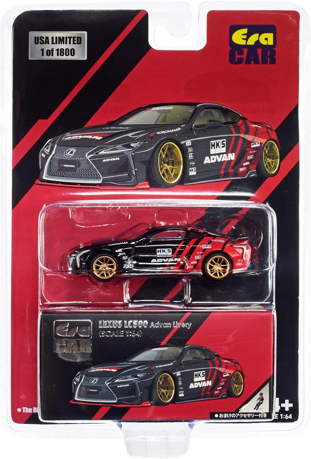 Amazon.com: LC500 RHD (Right Hand Drive) Black and Red and Driver ...
