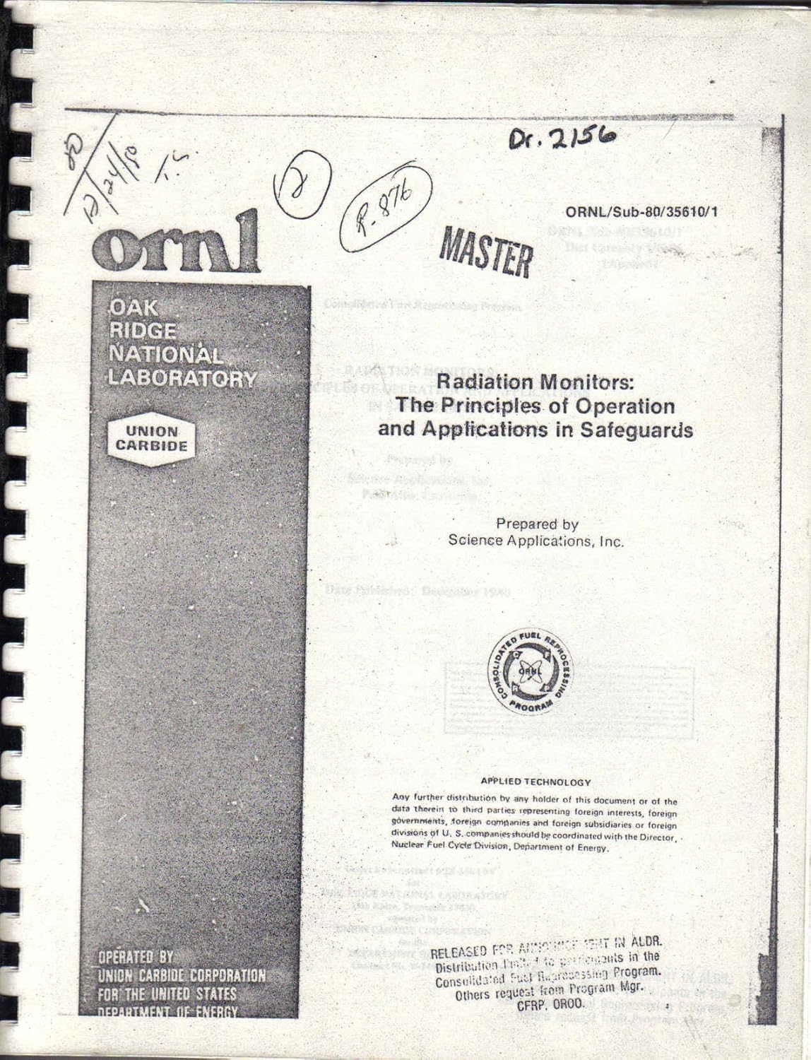 Radiation Monitors: The Principles of Operation and Applications in ...