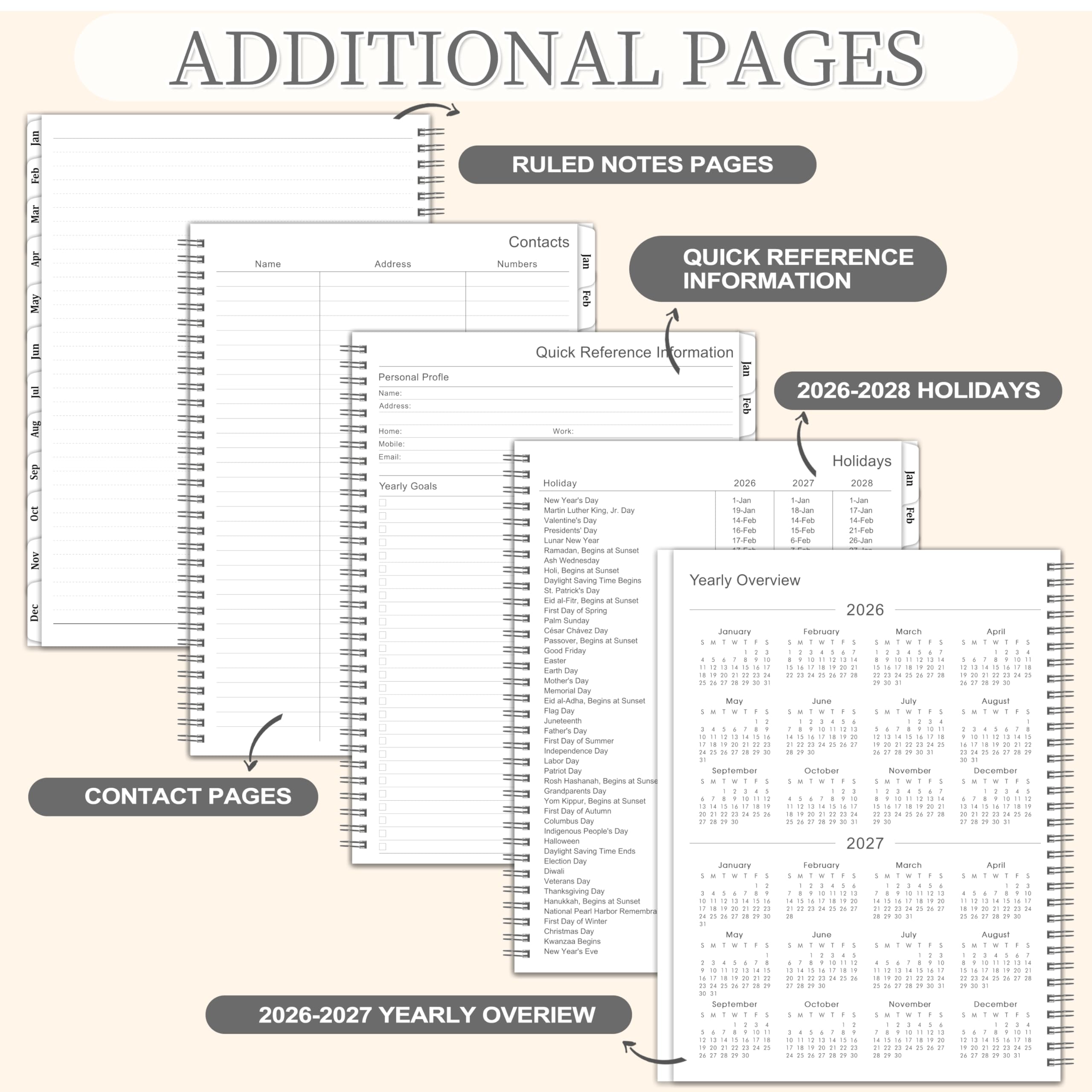 Academic Weekly Monthly Organizer A4 Size 2025-2026 Academic Planner ...