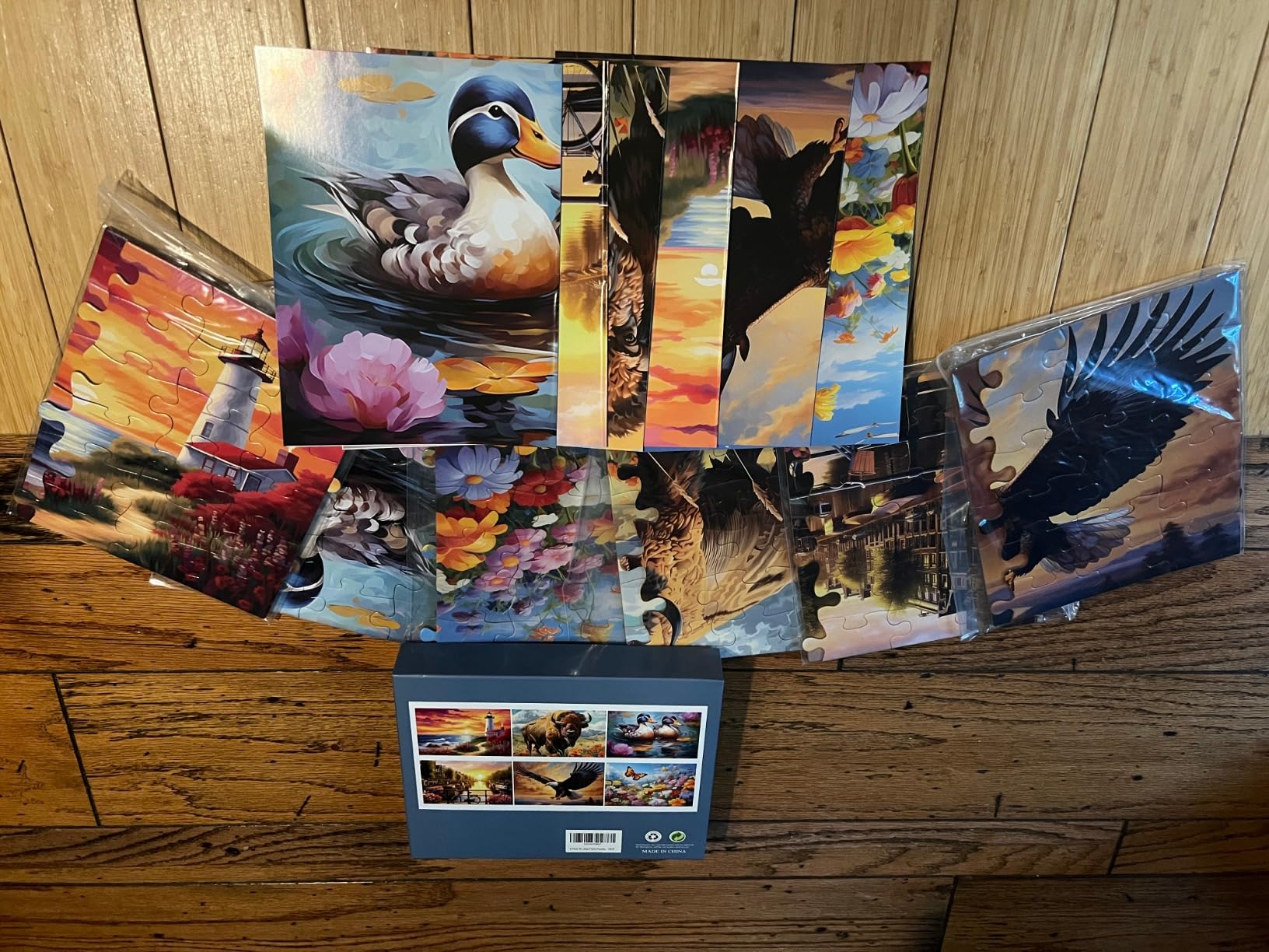 Amazon.com: 6 Pack 36 Piece Large Jigsaw Puzzle for Seniors Puzzles ...