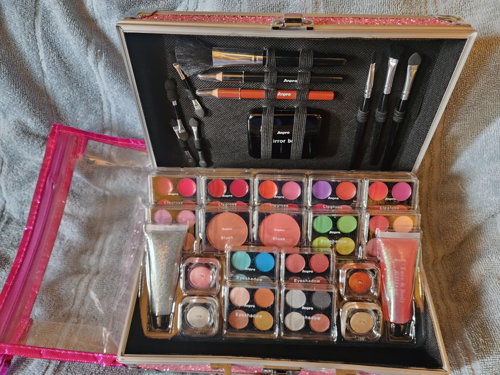 $7/mo - Finance Anpro All-In-One Makeup Carry Case with Pro Teen Makeup ...