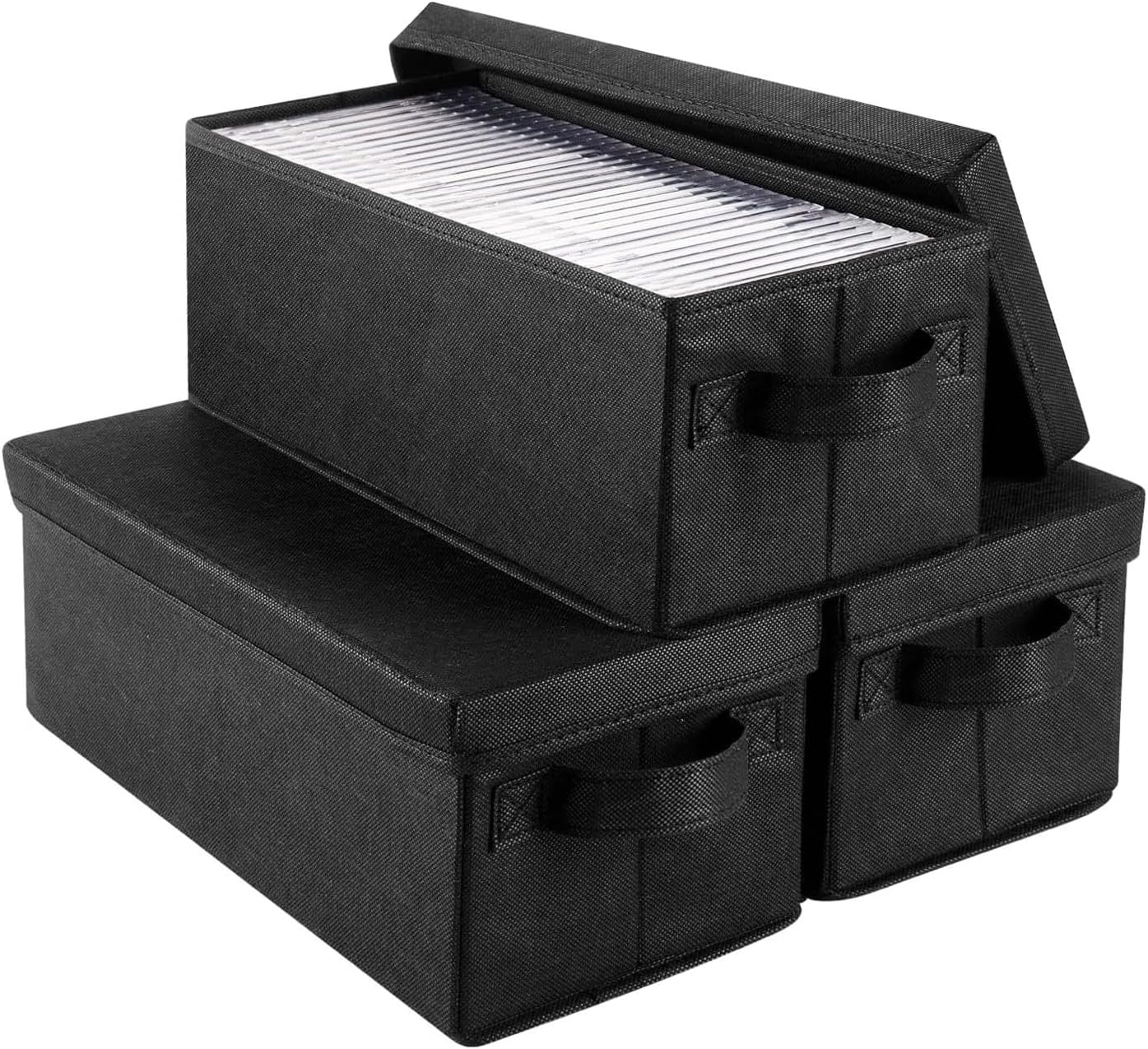 Amazon.com: Prexred CD Storage Box, DVD Storage Case 13.2 x 5.9 x 5.3 ...