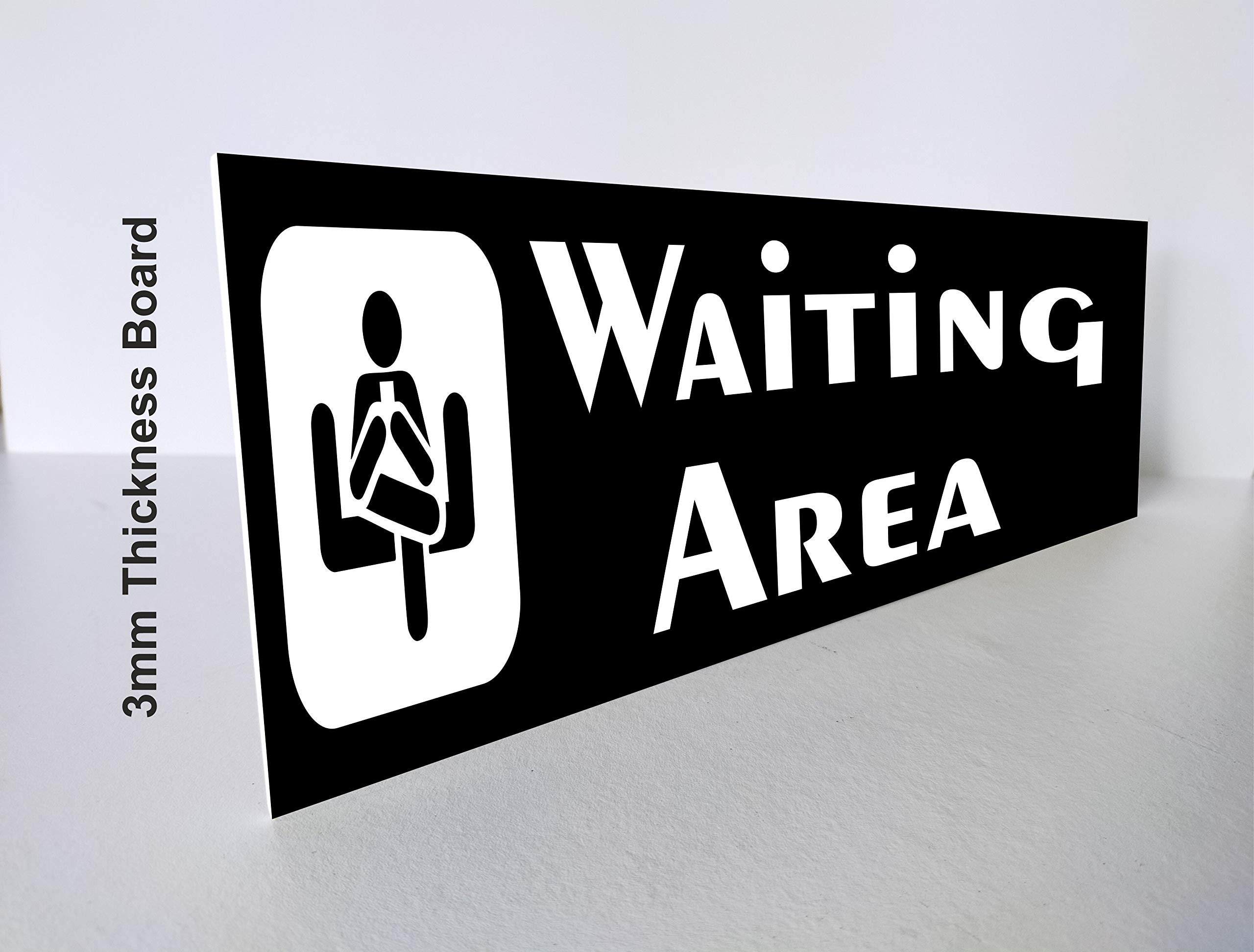 Buy SIGN EVER Waiting Area Sign Boards Office Hospital Bank Clinic ...