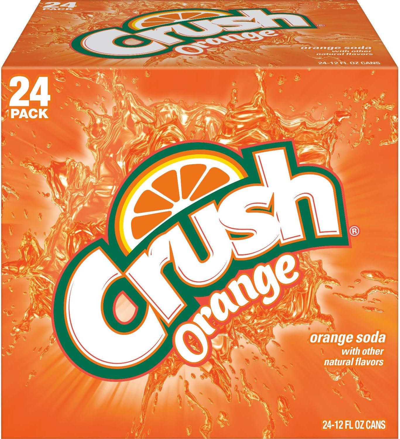 Amazon.com : Crush Orange Soda, 12 fl oz, 24 pack : Grocery & Gourmet Food
