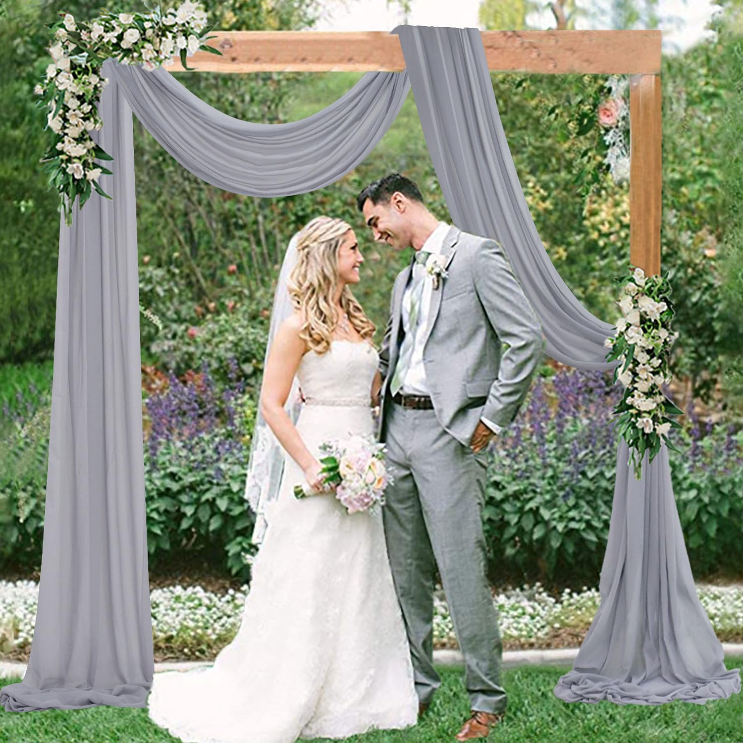 Gray And White Wedding Reception Decorations