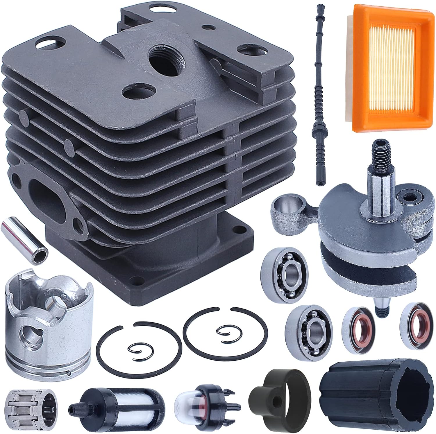 Amazon.com: Atunee 35mm Cylinder Crankshaft Piston Air Fuel Filter Line ...