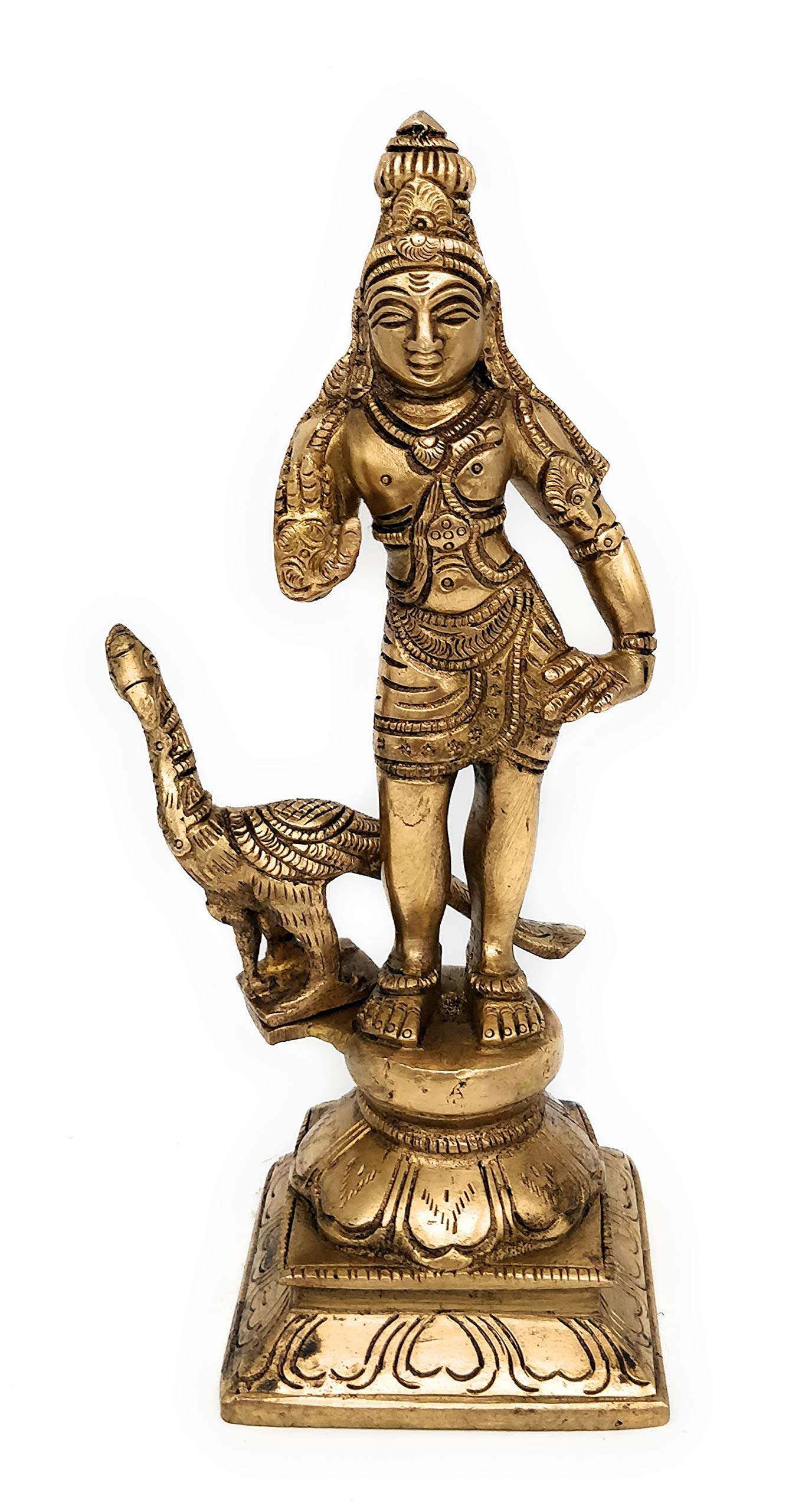 Buy South Indian Arts Brass | Kartik | Brass Kartikeya Idol | Kumara ...