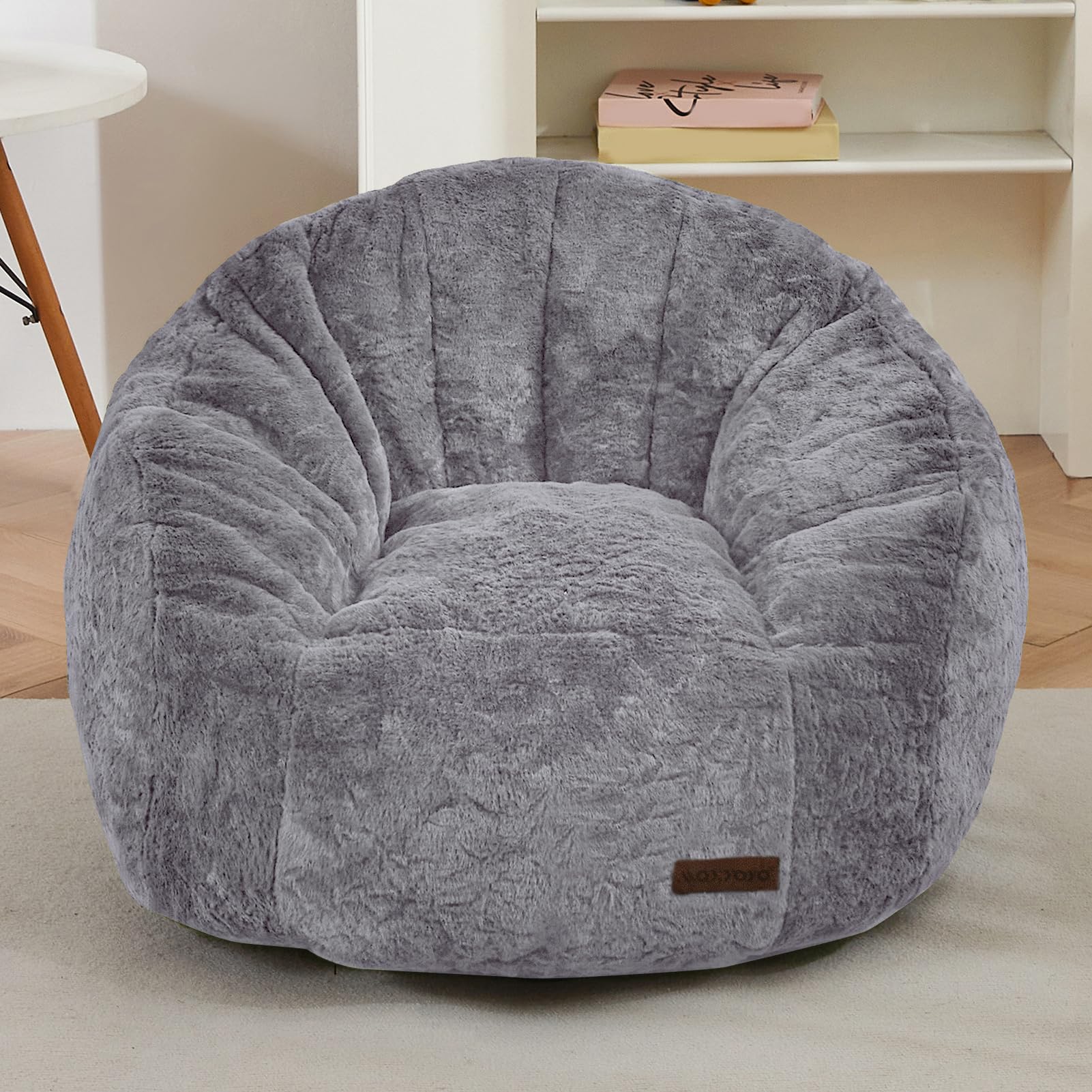 Amazon.com: MAXYOYO Bean Bag Chair for Kids, Shell Shaped Bean Bag ...