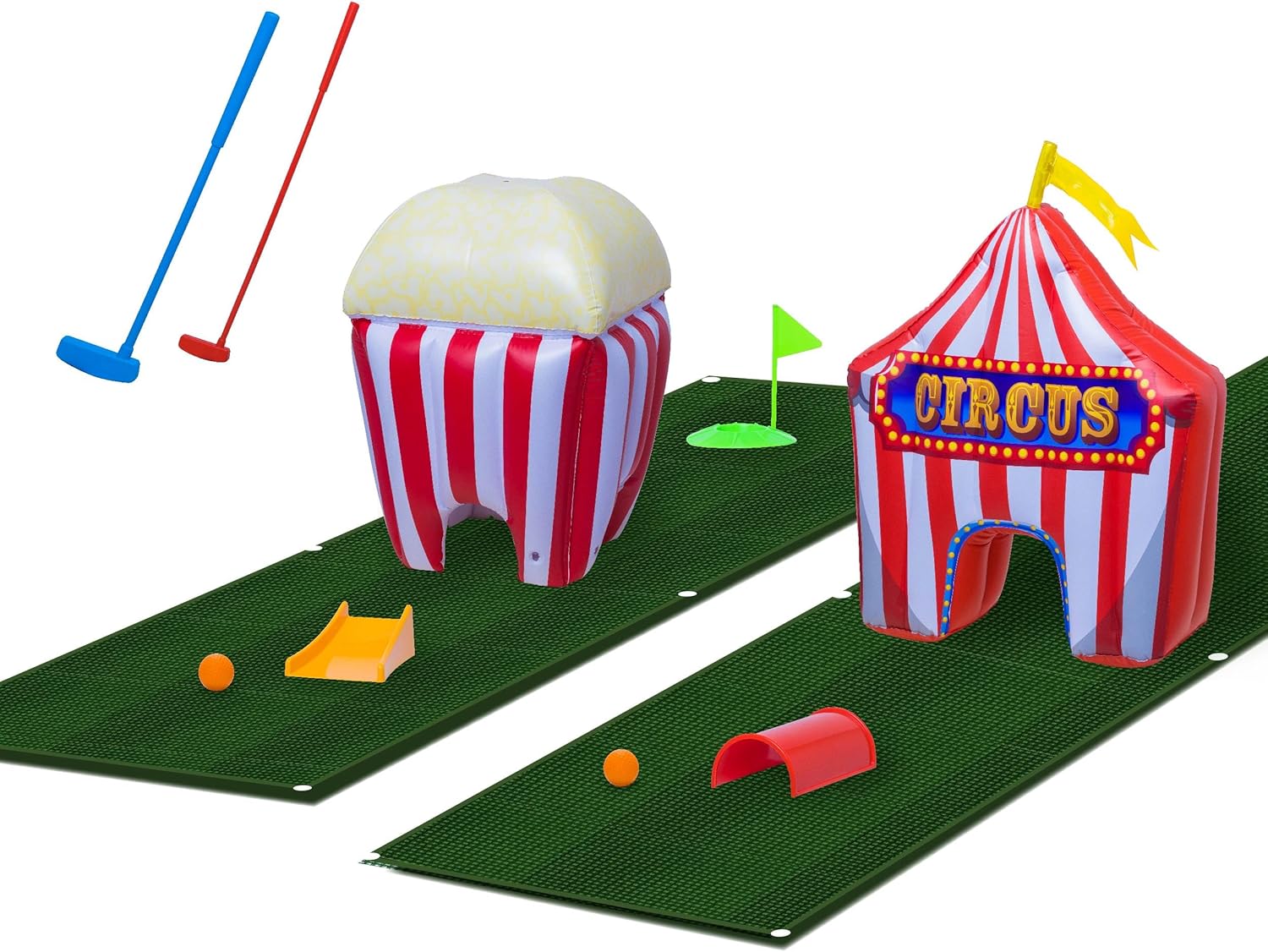 Amazon.com: FunPark Inflatable Toddler Mini Golf Set, 13 Pieces ...