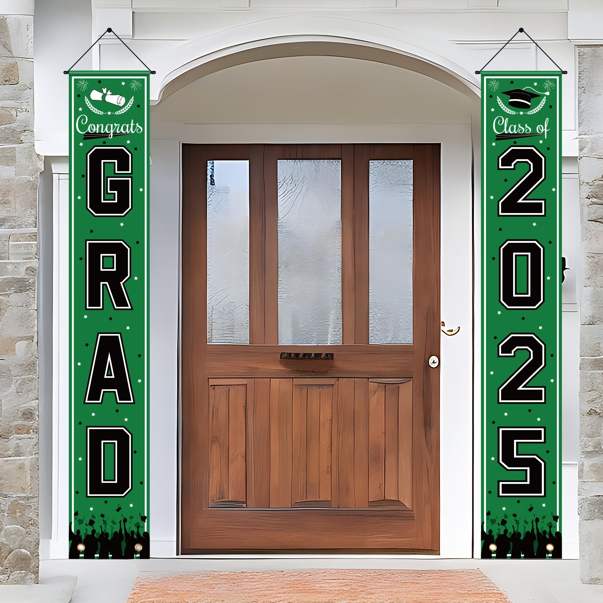 Snapklik.com : 2026 Graduation Decorations - Green Congrats Grad Porch ...