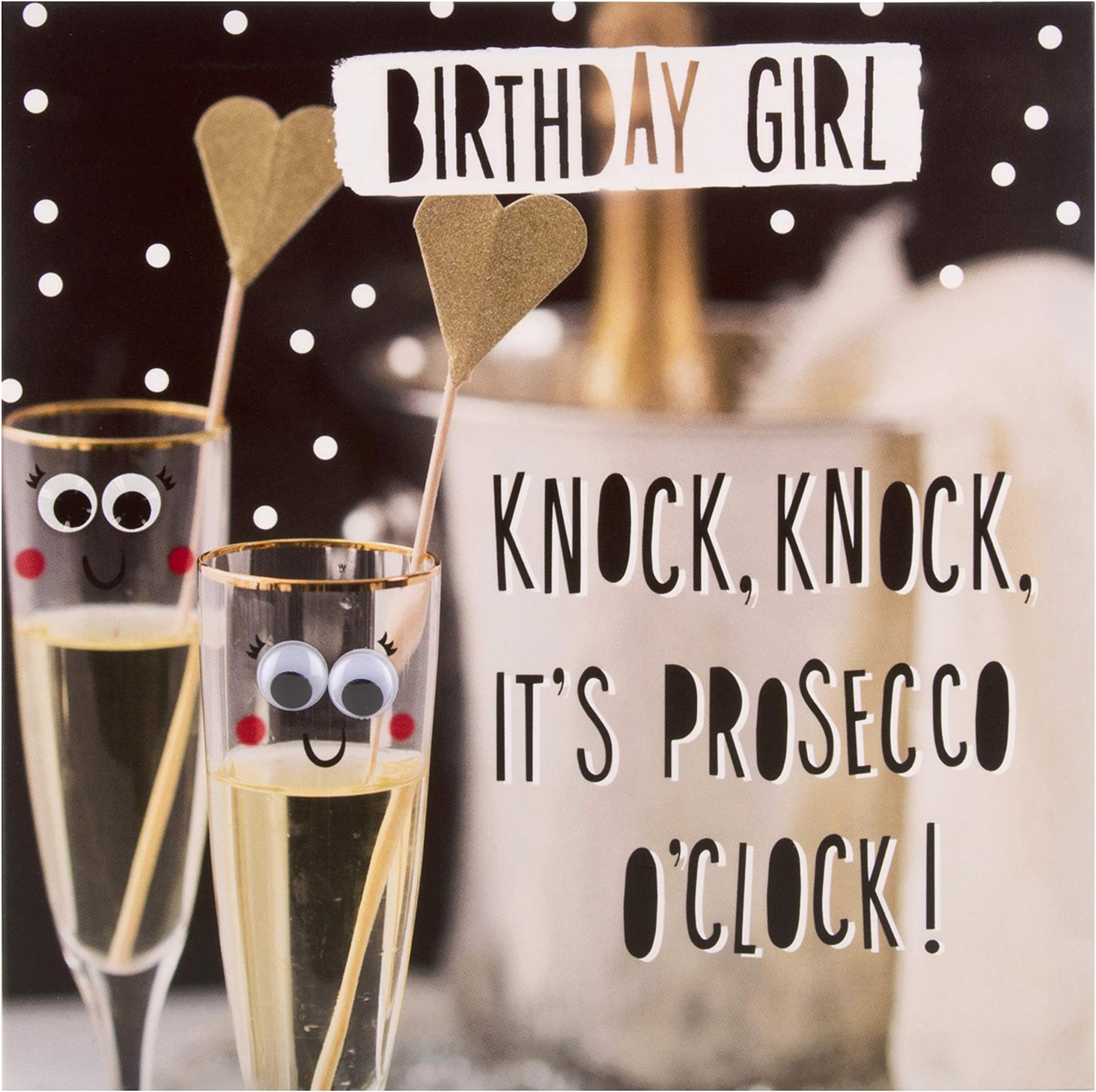 Happiness & Prosecco Birthday Greeting Card Inspired by Second Nature ...