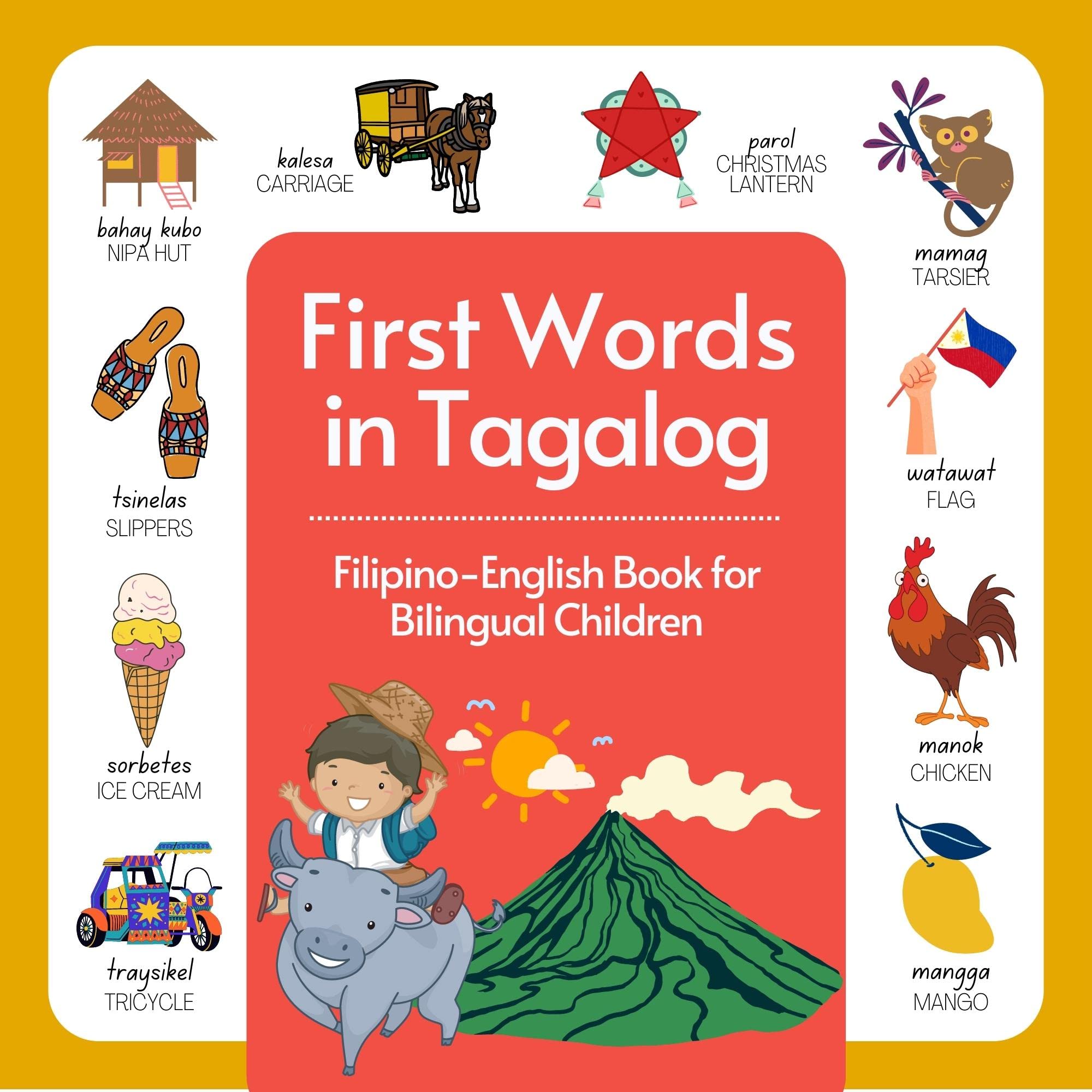 Buy First Words in Tagalog Language: Filipino-English Book for ...
