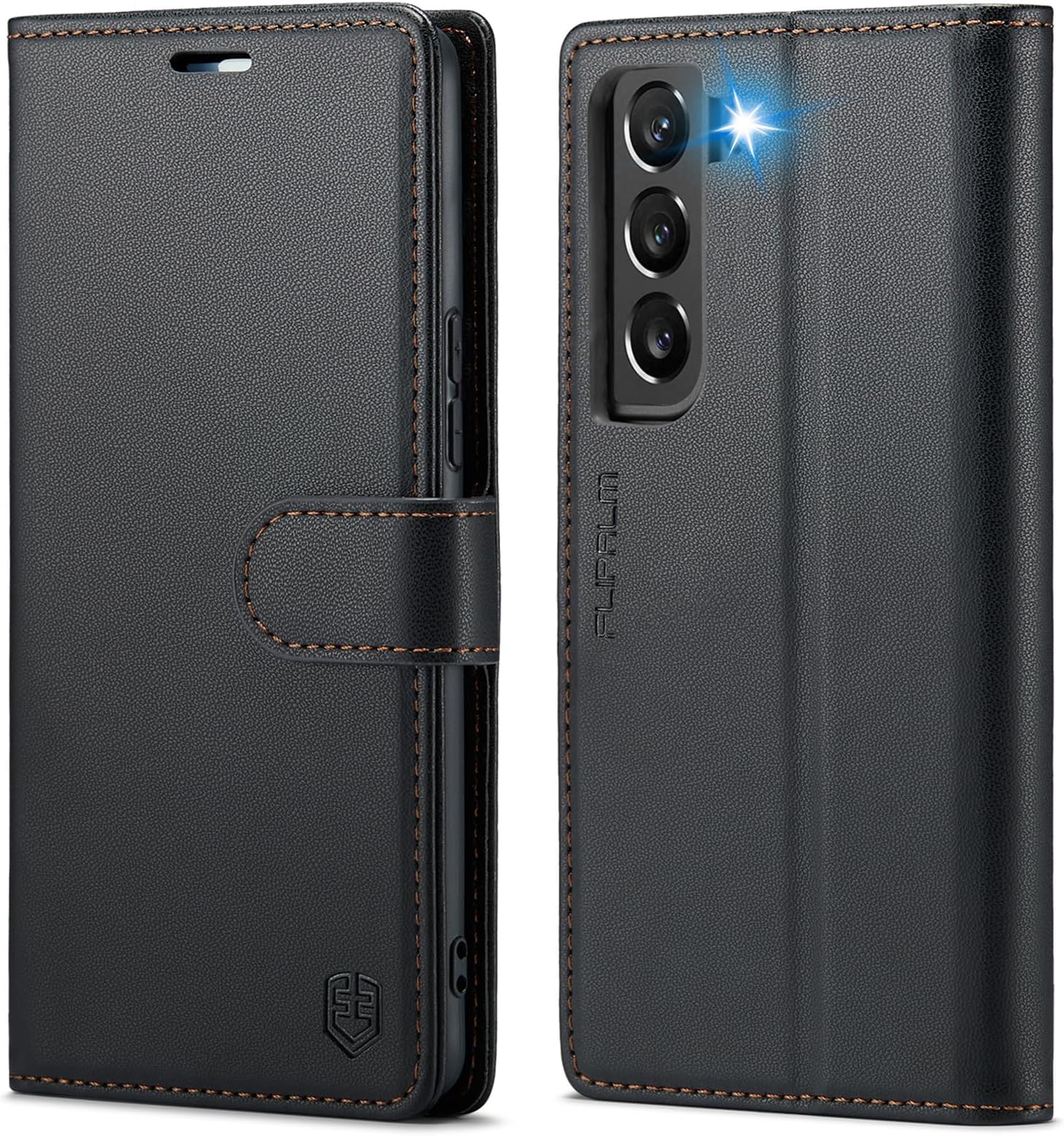 Amazon.com: FLIPALM for Samsung Galaxy S22 Plus/S22+ Wallet Case with RFID Blocking Credit Card ...