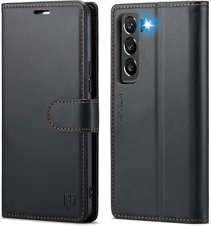 Amazon.com: FLIPALM for Samsung Galaxy S22 Wallet Case with RFID Blocking Credit Card Holder, PU ...