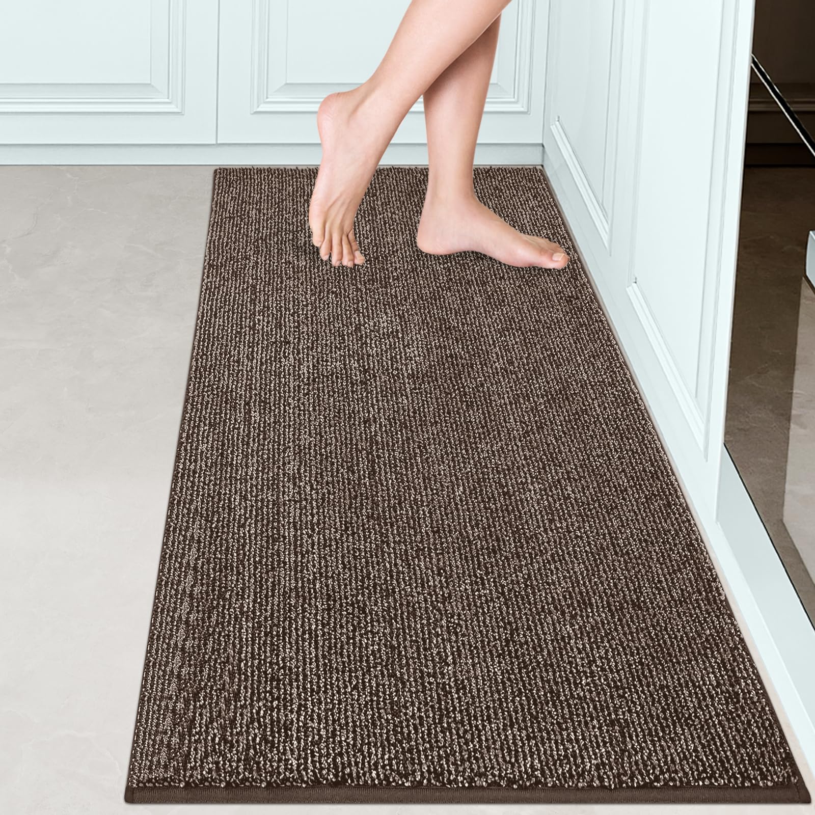 FCSDETAIL Dirt Trapper Indoor Door Mat 60 x 150 cm, Machine Washable ...