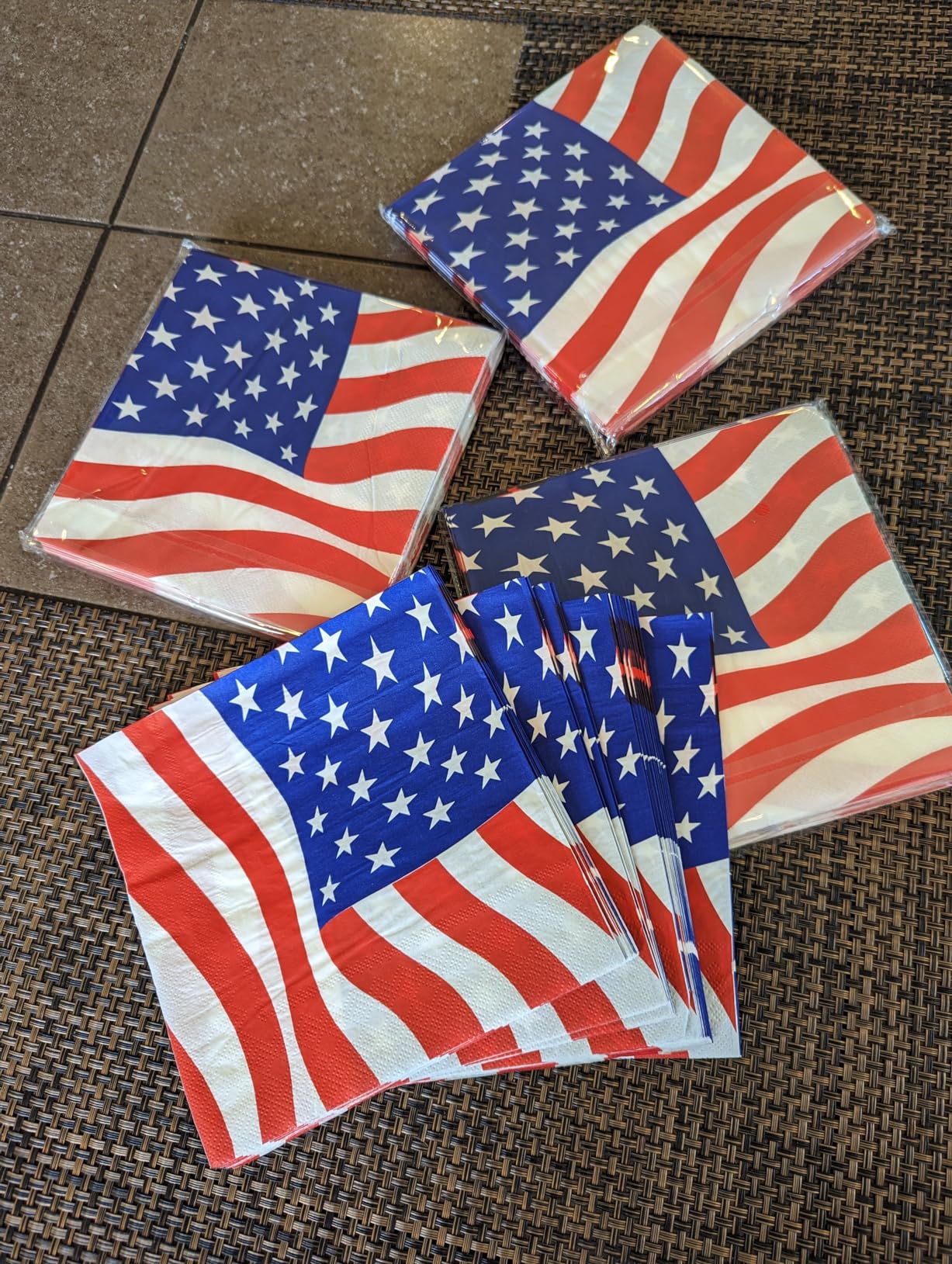 Amazon.com: 96 Pcs American Flag Napkins for 4th of July Party ...