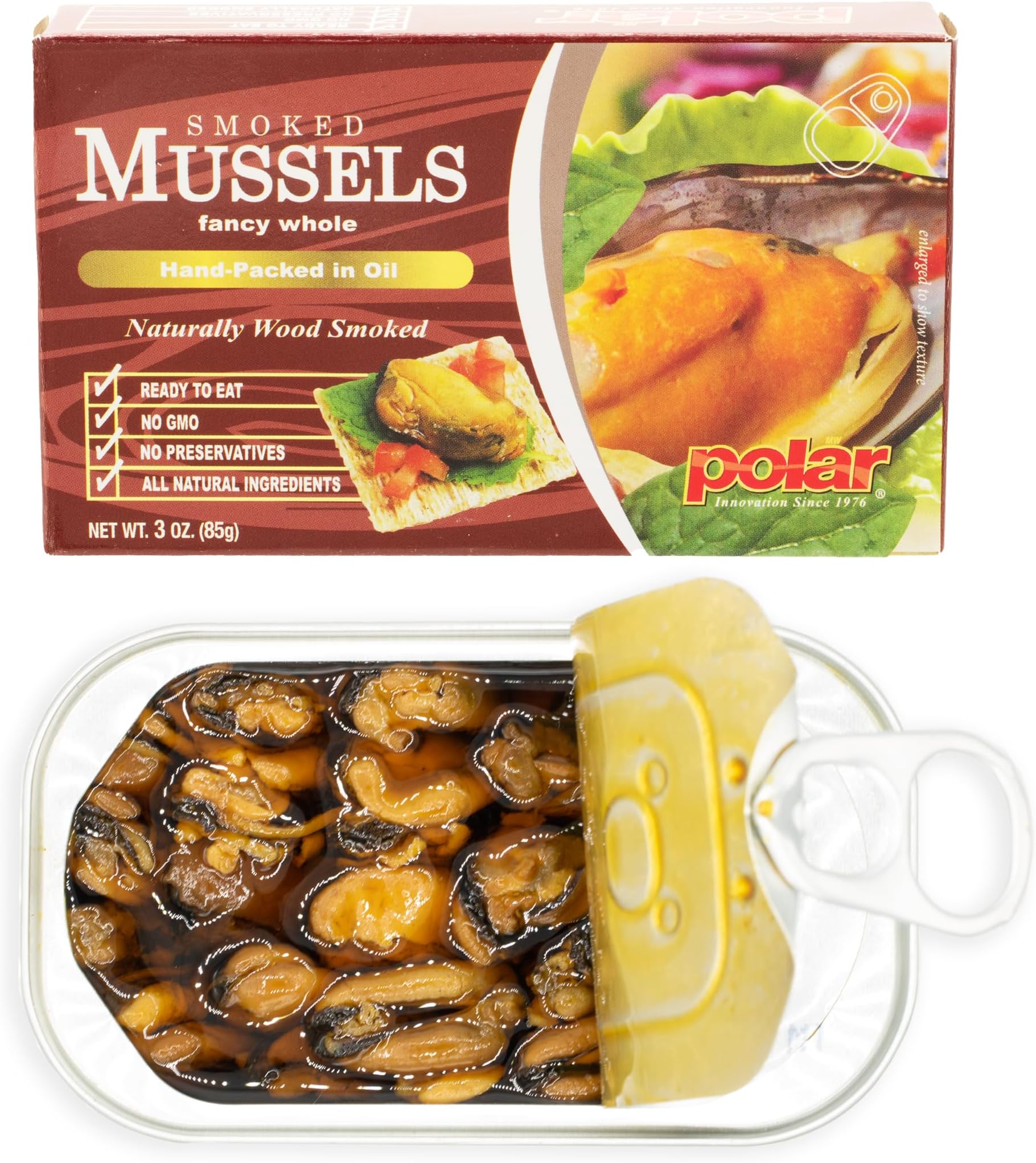 Amazon.com: MW Polar Seafood, Smoked Mussels, 3-Ounce (Pack of 24)