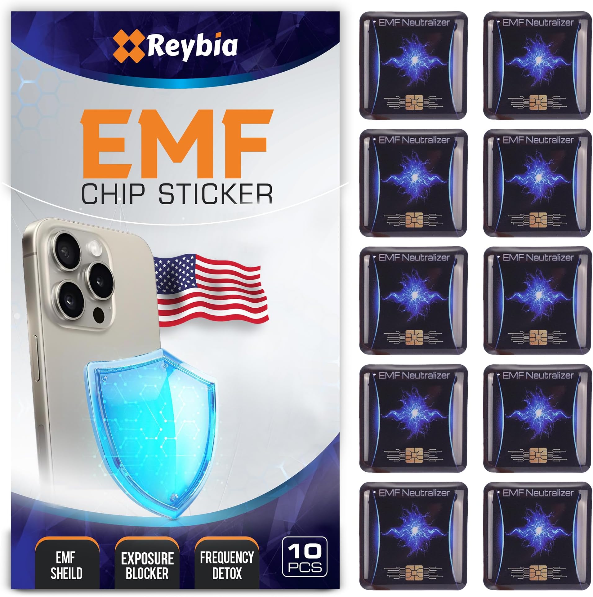 Amazon.com: Generic EMF Stickers Blocker Neutralize Shield Protection ...