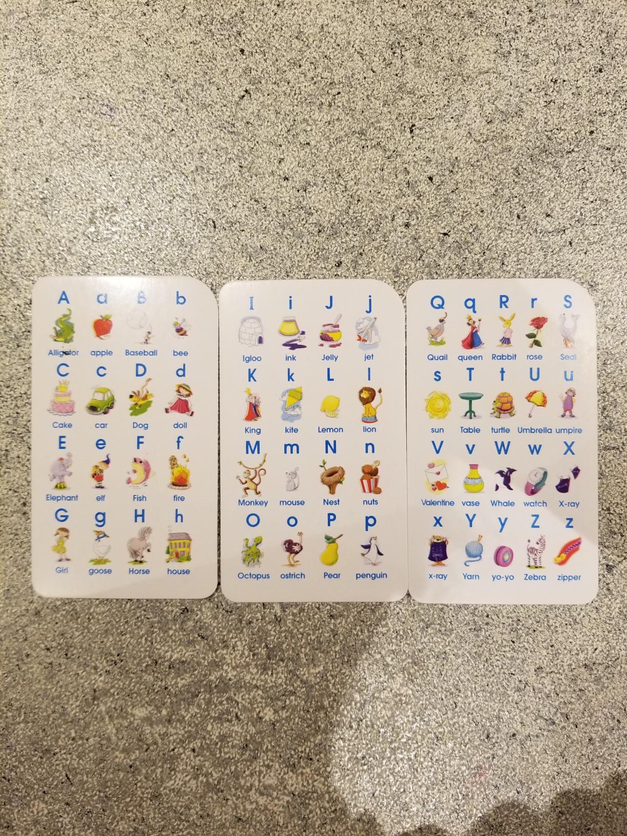 School Zone - Alphabet Match Flash Cards - Ages 4 and Up, Preschool to ...