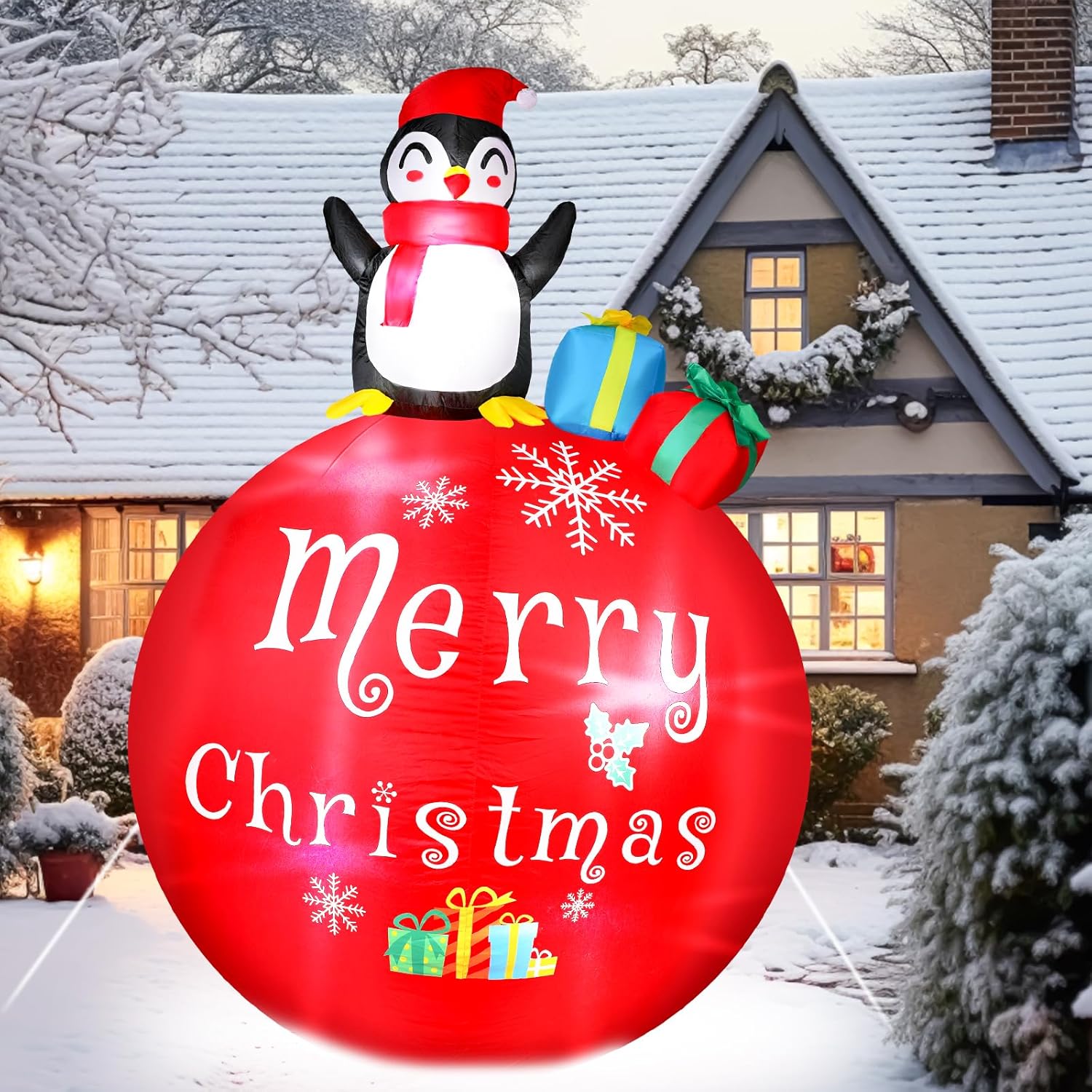 Amazon.com: Meooeck 7.2 ft Christmas Inflatables Decoration Blow up ...