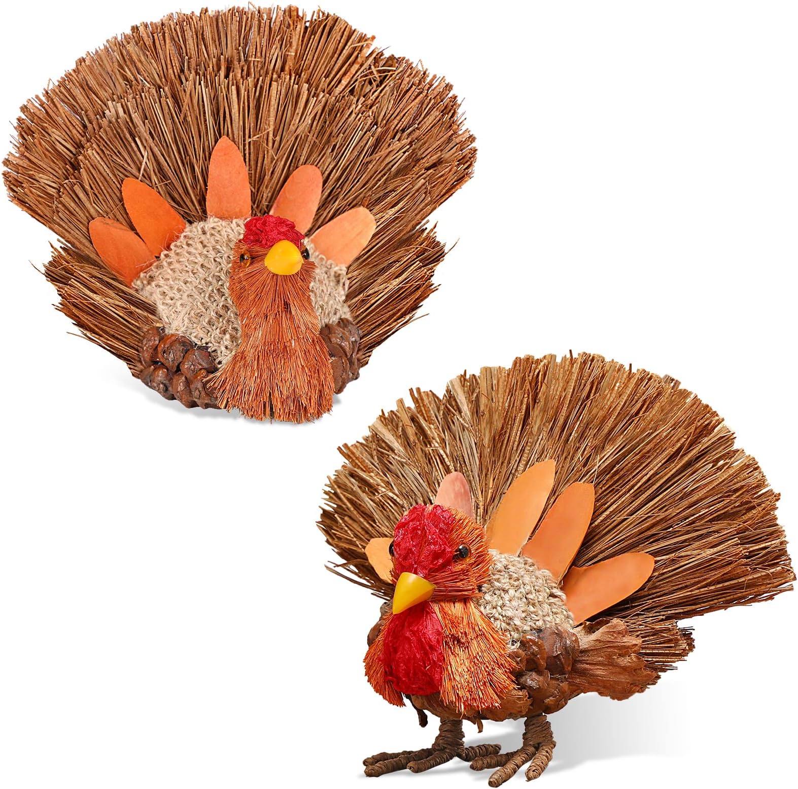 Amazon.com: SAND MINE Thanksgiving Turkey Tabletop Centerpiece Decor ...