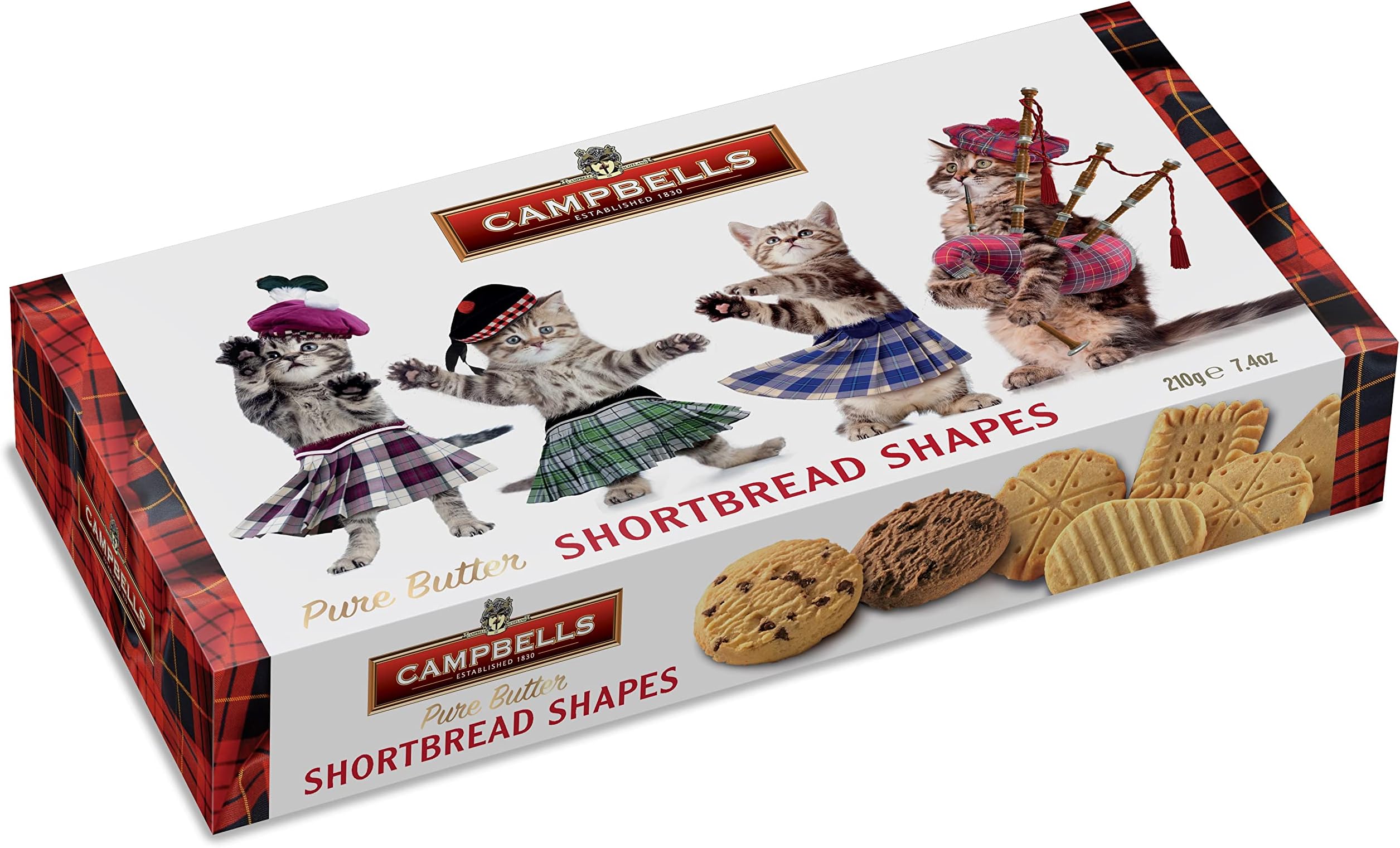 Amazon.com: Campbells Shortbread Mad Kitten | 210g | Authentic Scottish ...