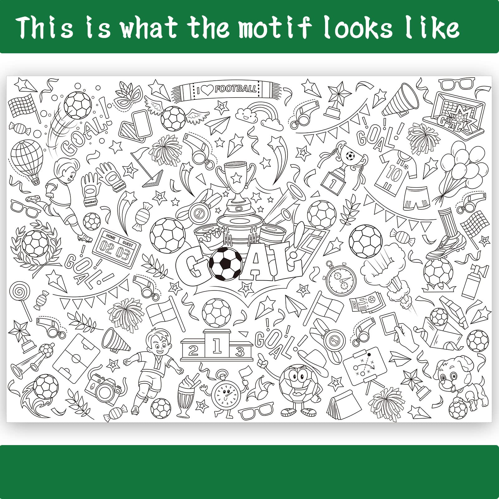 Football Net Coloring Page