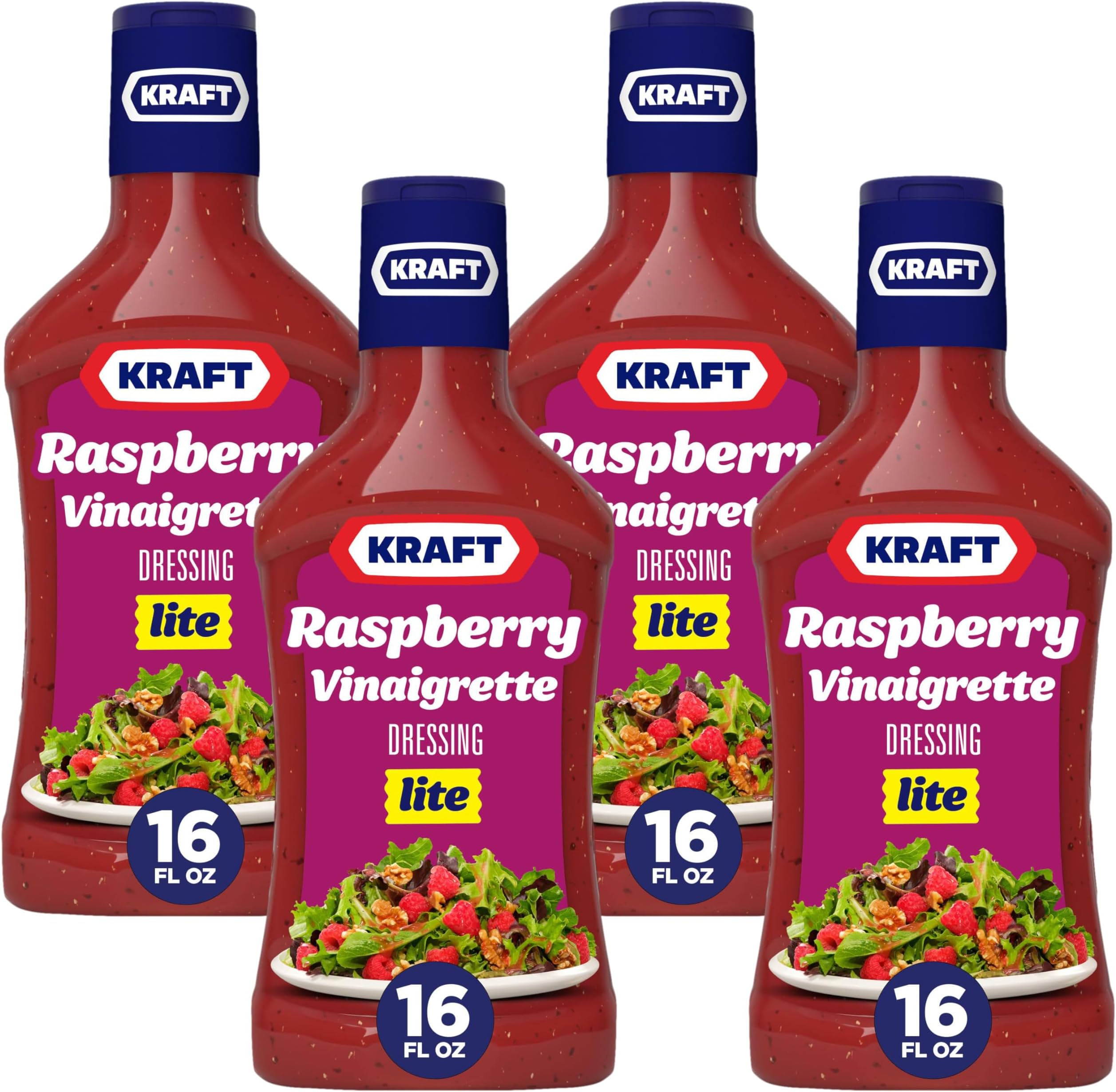 Amazon.com : Kraft Raspberry Vinaigrette Lite Salad Dressing (16 fl oz ...