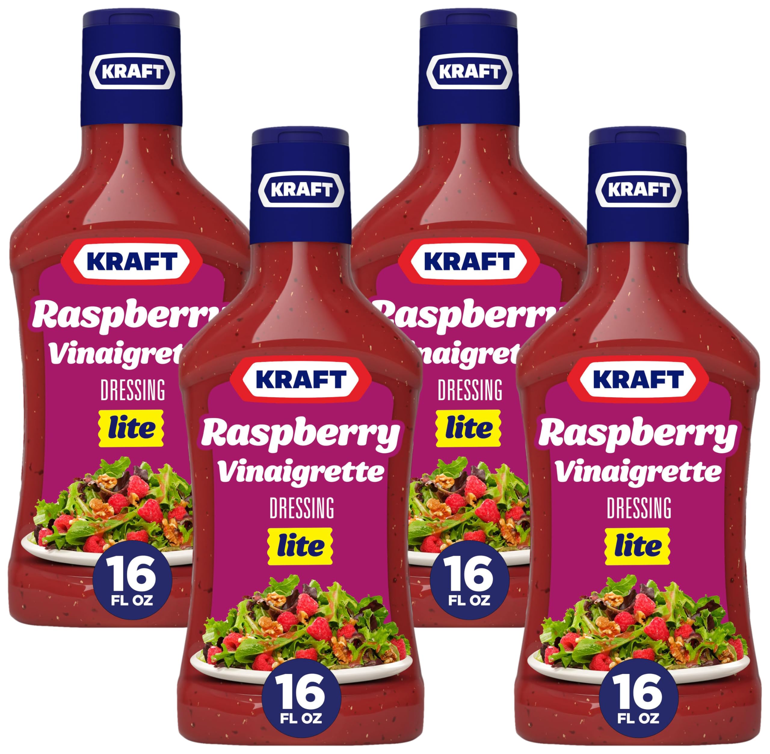 Amazon.com : Kraft Raspberry Vinaigrette Lite Salad Dressing (16 fl oz ...