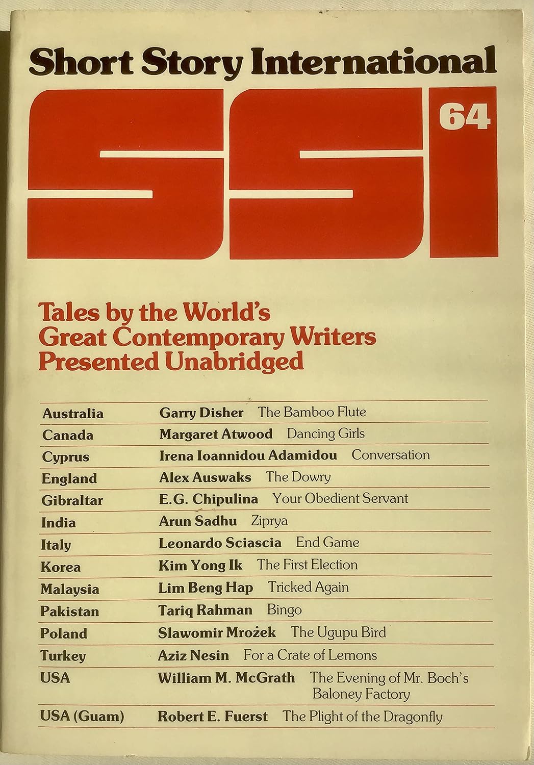 Short Story International (SSI) Volume 11, Number 64 (Tales by the ...