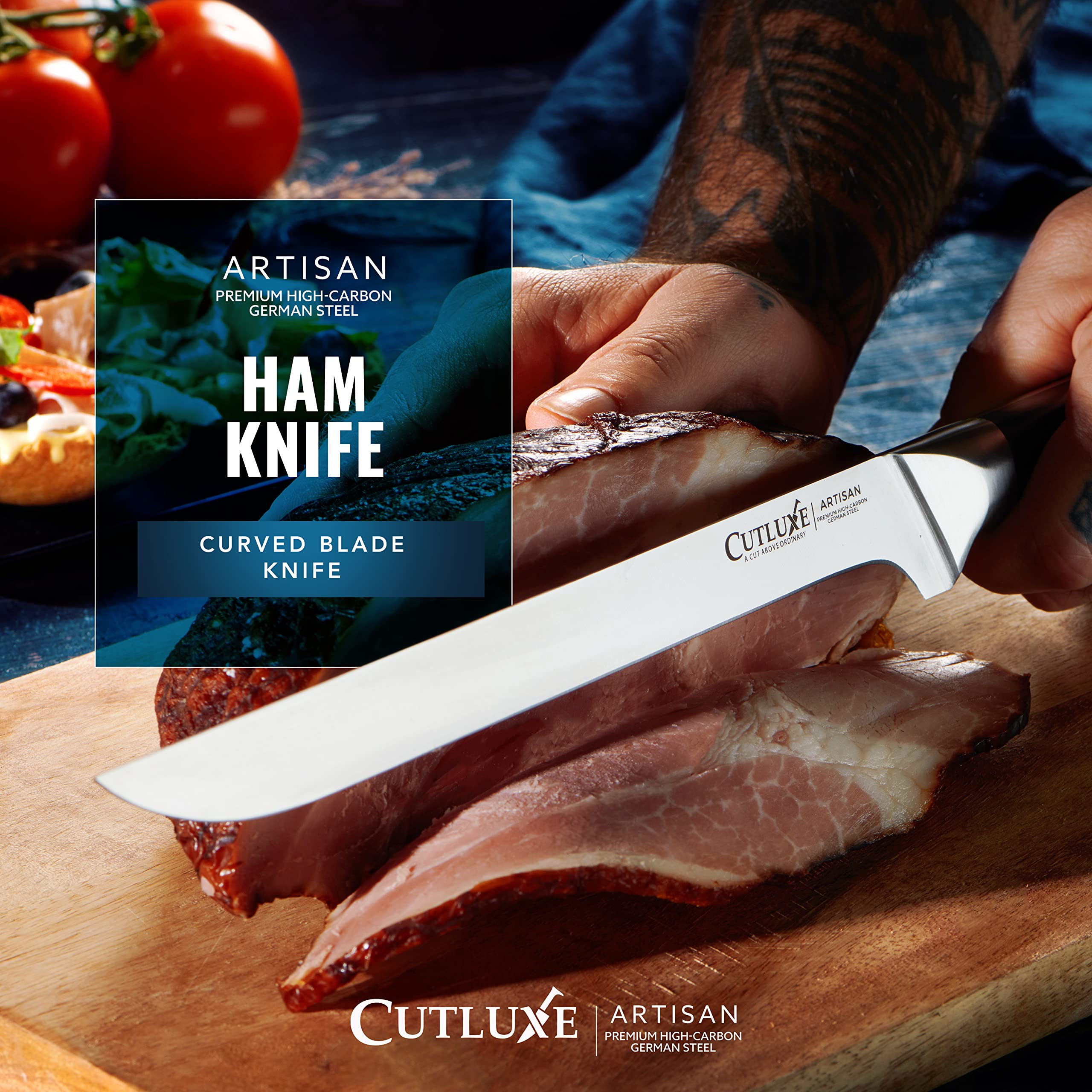 Snapklik.com : Ham Knife 10" - Spanish Style Meat Slicer, Carving ...