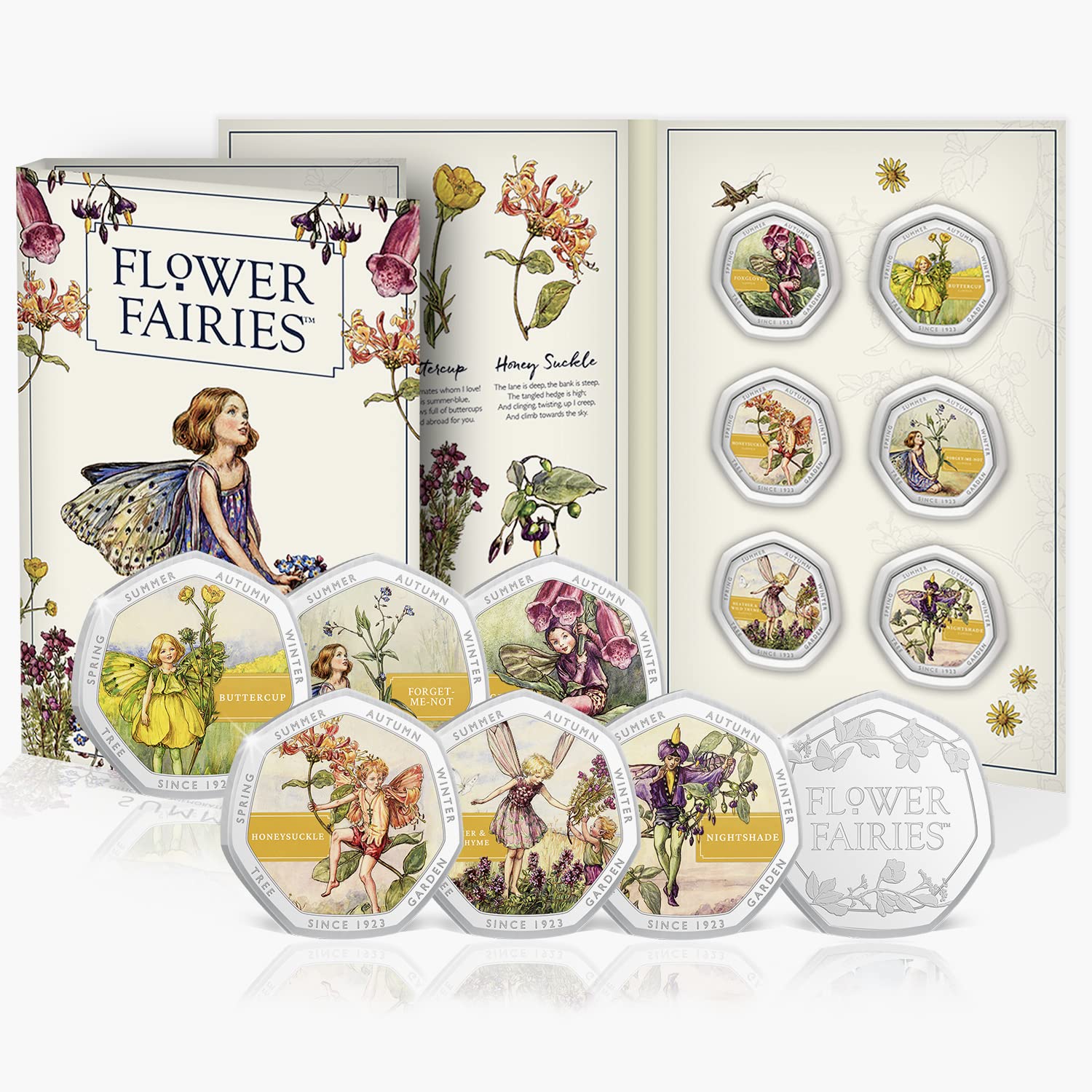 The Koin Club Limited Edition Flower Fairies Silver Colour Coins Summer ...