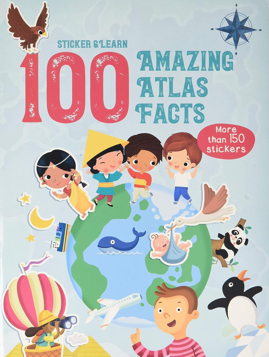 100 AMAZING ATLAS FACTS STICKERS | Amazon.com.br