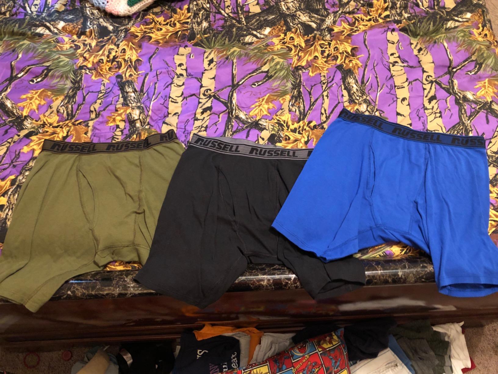 Russell Athletic Men's All Day Comfort Boxer Briefs (5 Pack), Long Leg ...