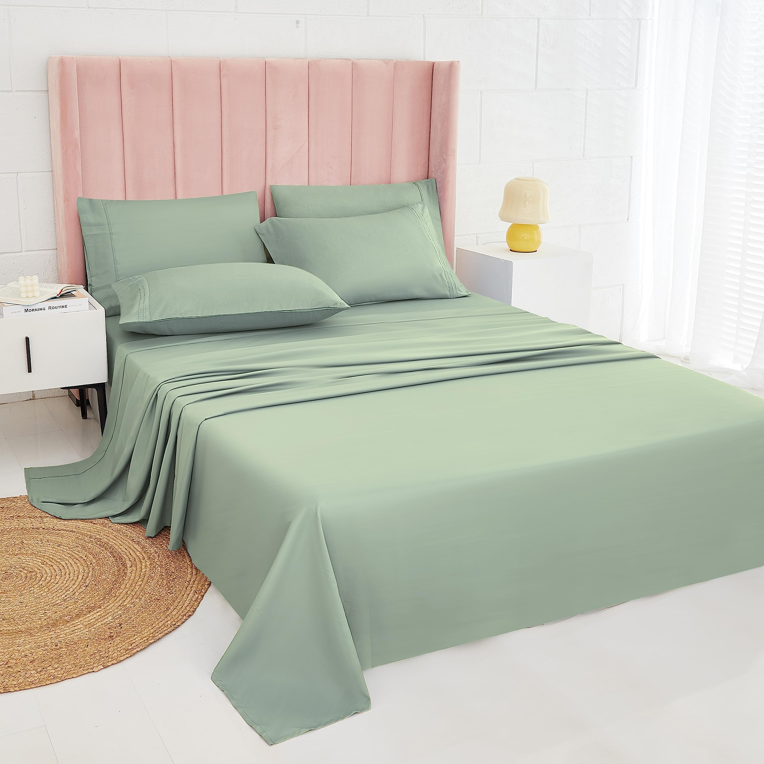 Amazon.com: MICORAL ProBreathing King Sheet Set 6pcs | 60% Microfiber ...