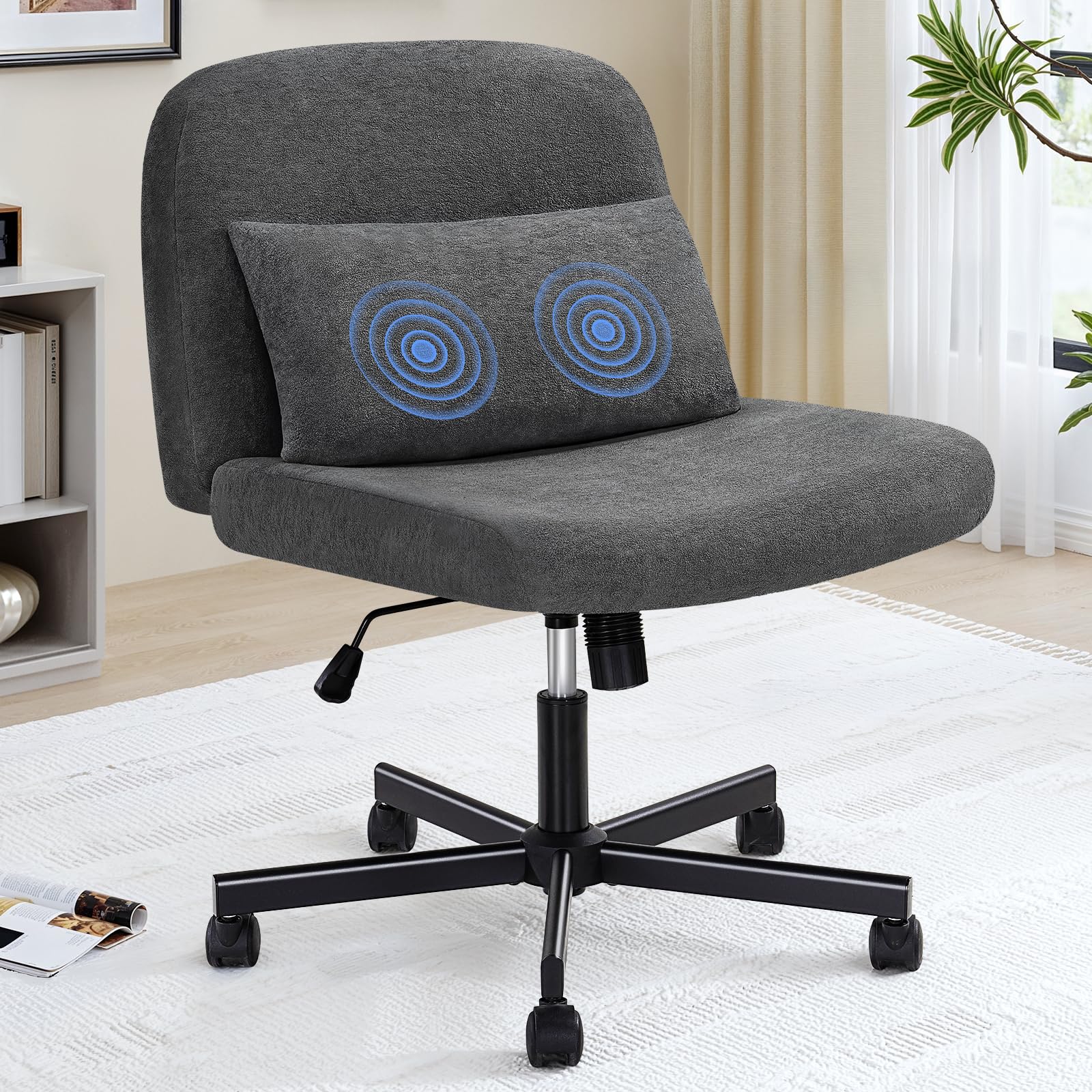 Amazon.com: ONBRILL Criss Cross Chair with Wheels, Massage Cross Legged ...