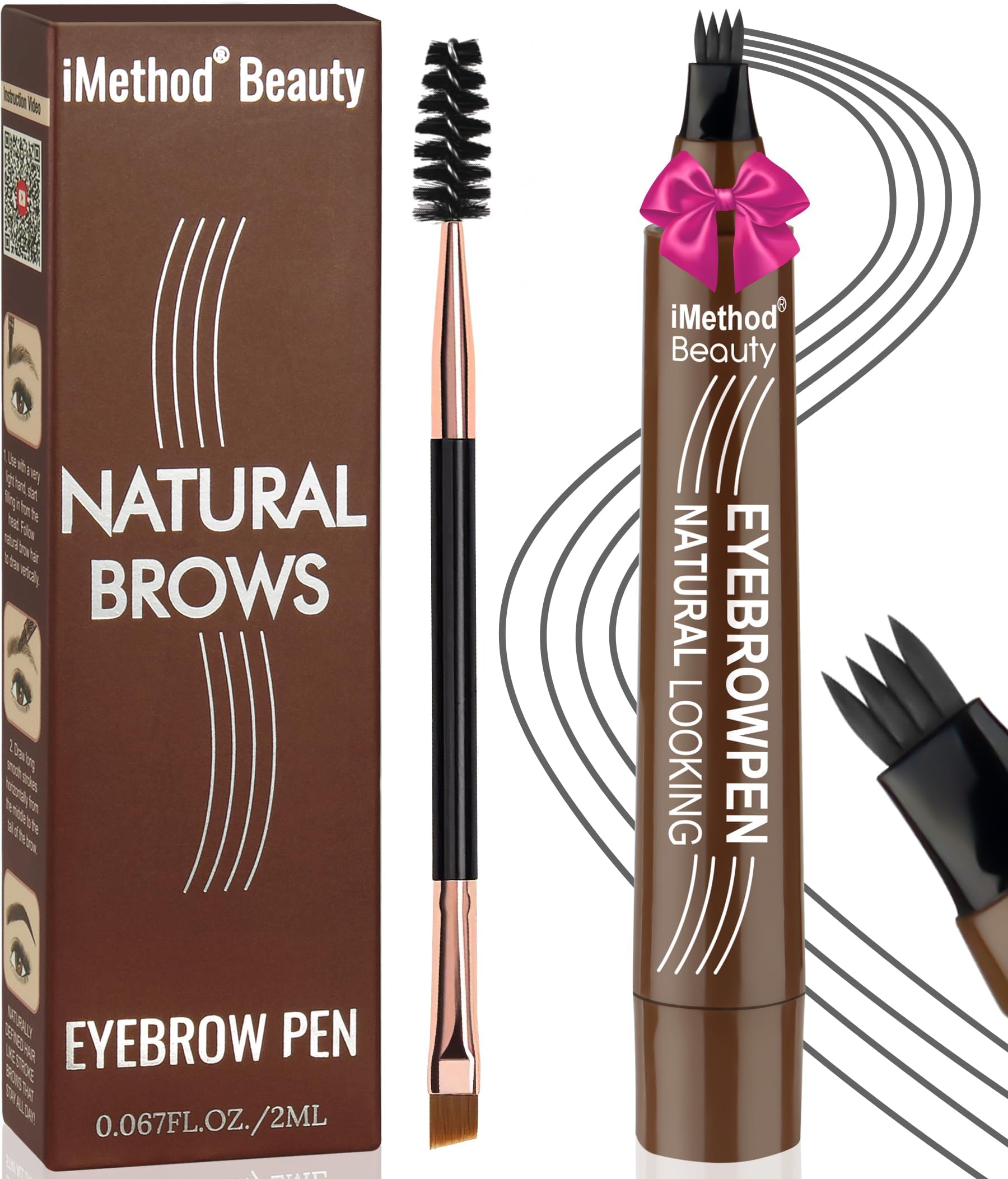Amazon.com : iMethod Eyebrow Pen - Eyebrow Pencil Magical Upgraded Eye Brow Pencils for Women ...