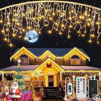 Ryblgled 506 LED Christmas Lights Outdoor Waterproof - 56Ft Plug-in ...