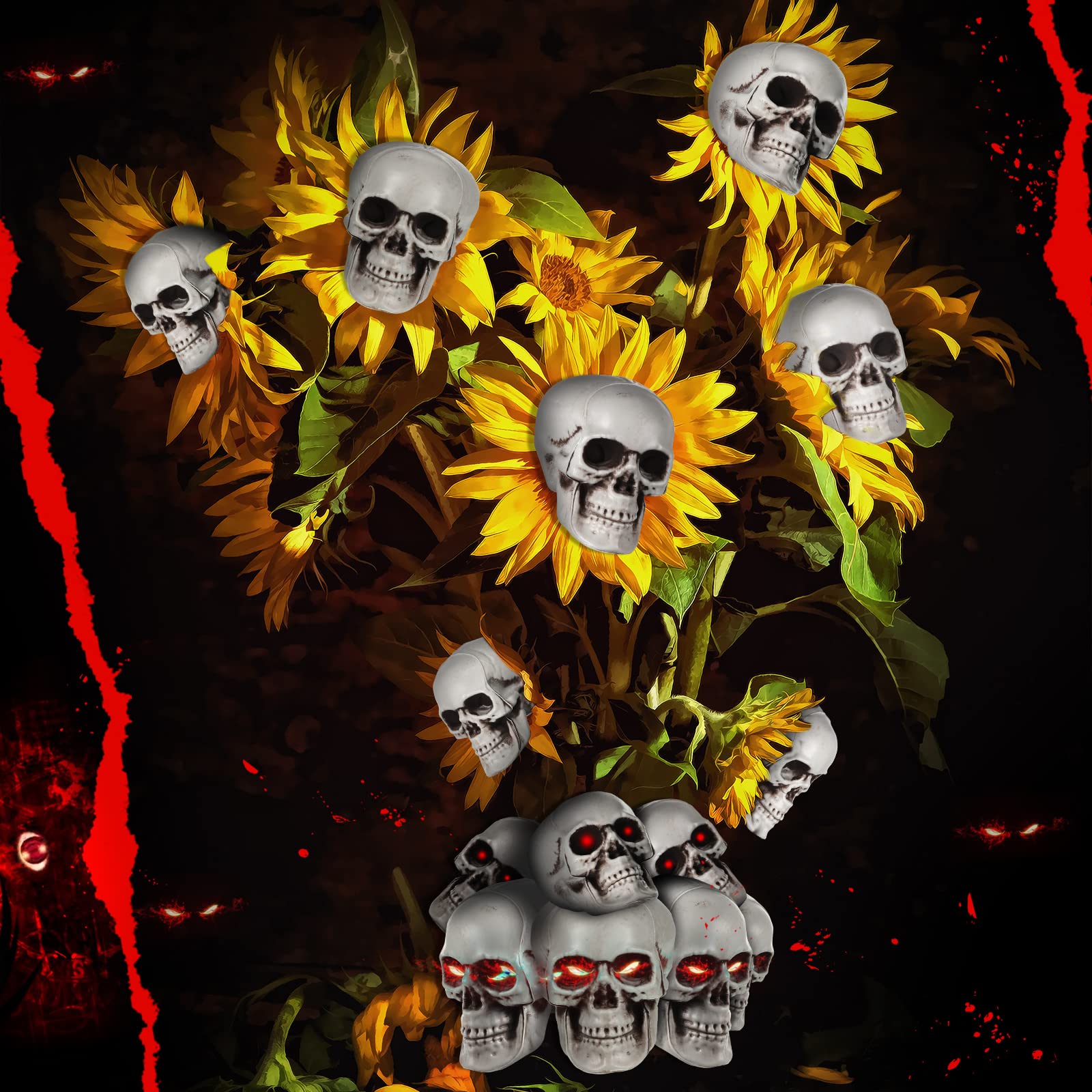 Halloween Skulls Decoration Realistic Looking Skulls Head Fake Human ...