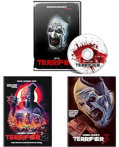 Amazon.com: Terrifier Trilogy DVD Set: Terrifier, Terrifier 2 and ...