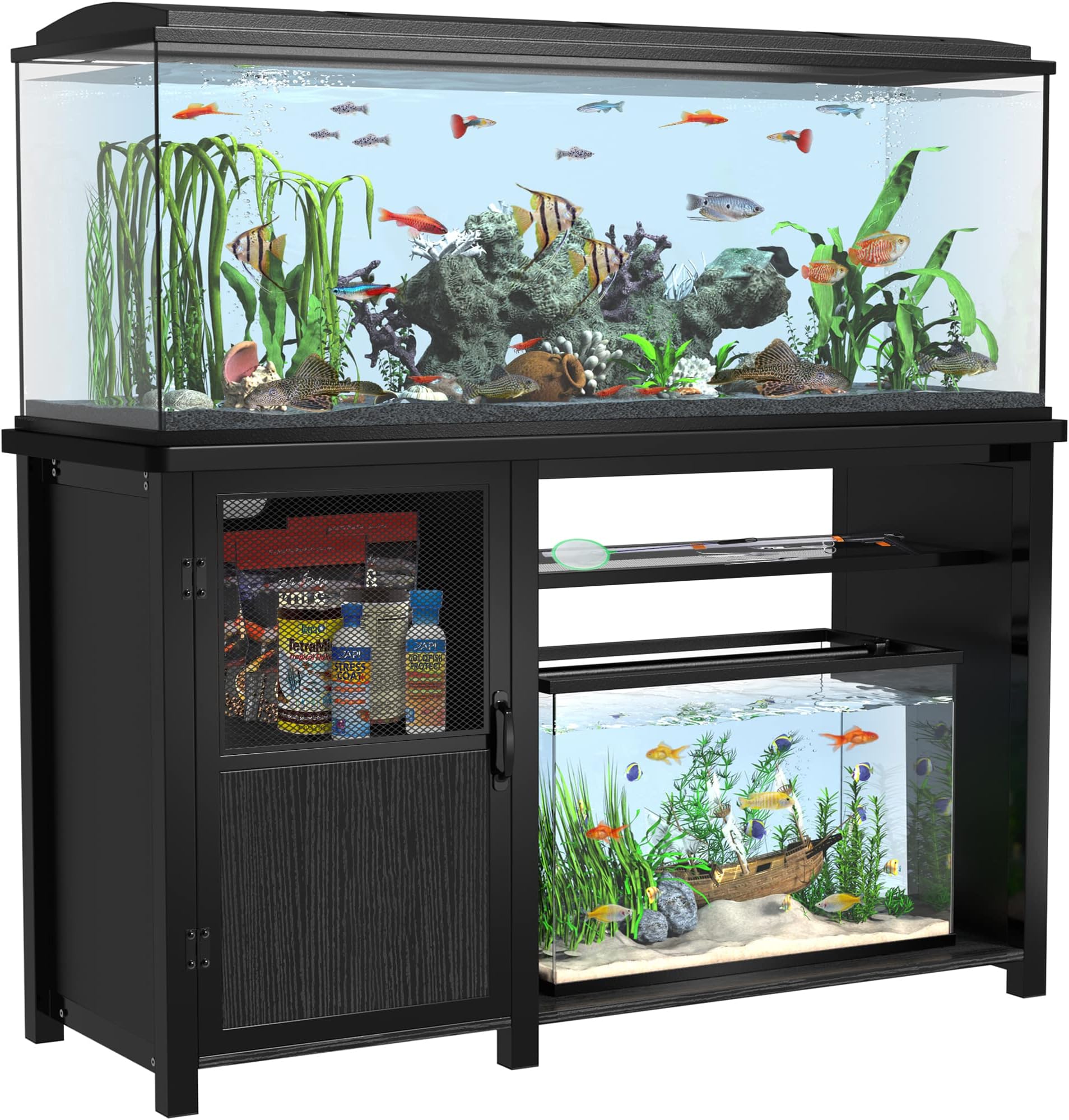 Amazon.com : GDLF 125-150 Gallon Fish Tank Stand, Heavy Duty Metal ...